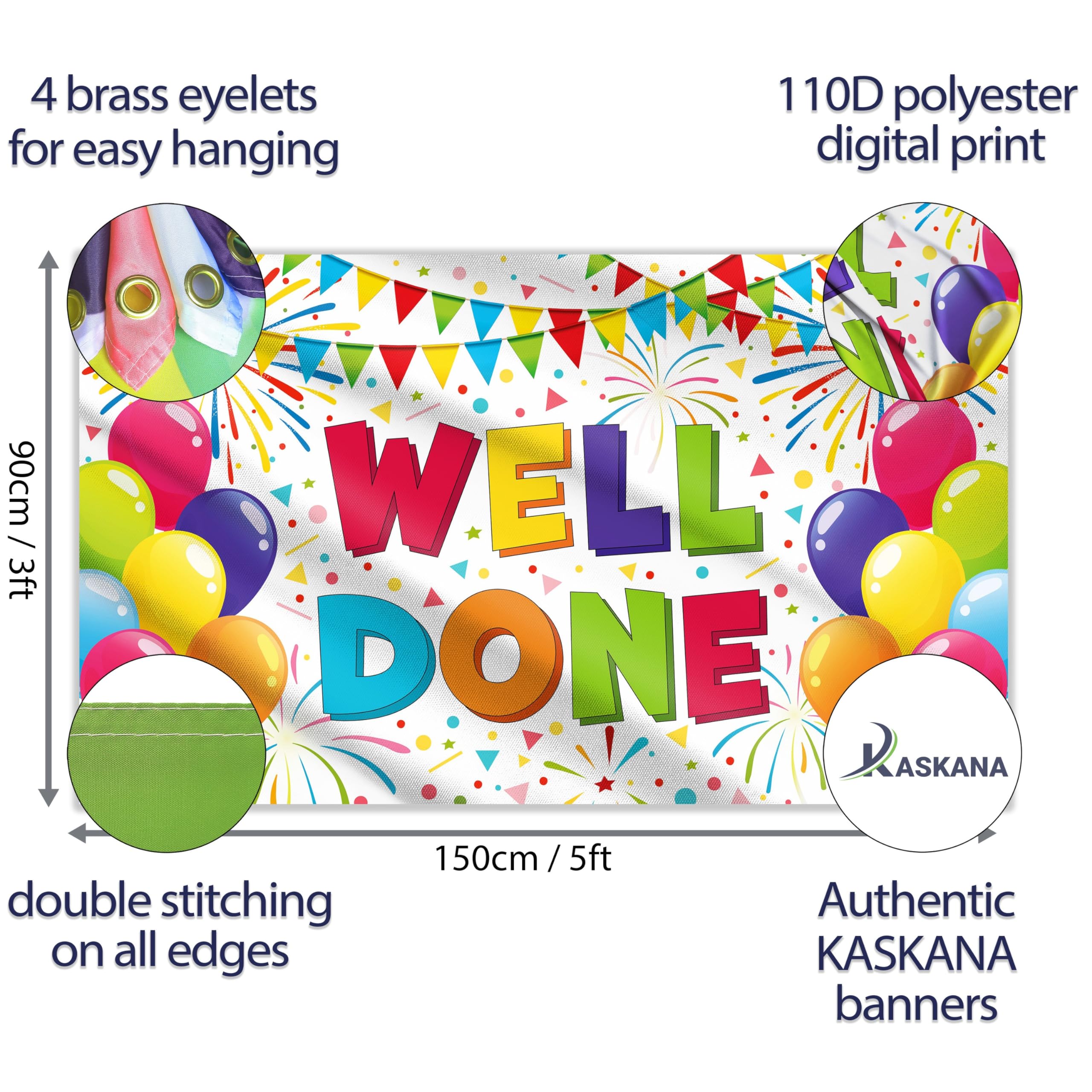 Well Done Banner – Congratulations Banner – Congratulations Decorations ...