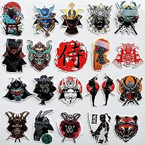 Amazon.com: Generic 65Pcs Samurai Sticker for Car Bumper Japan Samurai ...