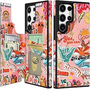 Amazon.com: Shorogyt for Samsung Galaxy S22 Ultra Wallet Case with Card Holder - Designer ...