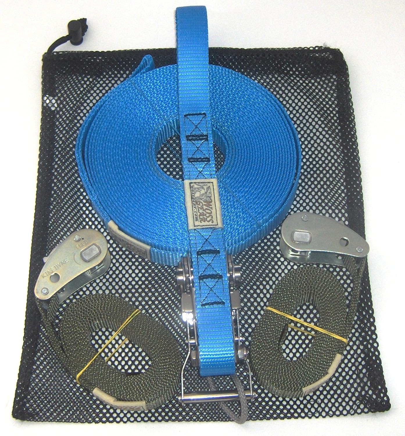 Amazon.com: WOSS Gear, Slackline, blue & green, heavy duty 1in webbing ...