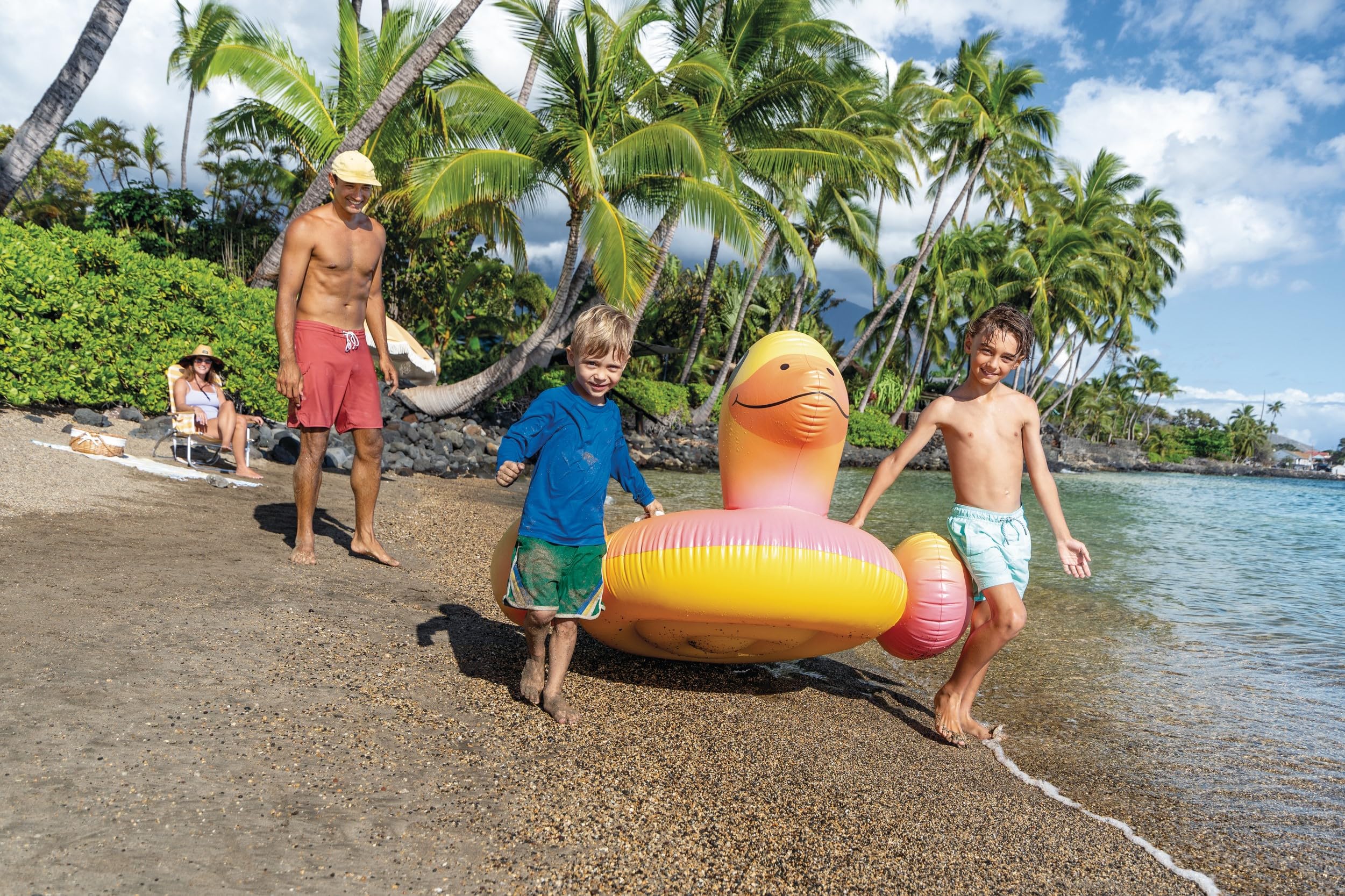 Snapklik.com : INTEX Baby Duck Inflatable Pool Float: Animal Pool Toy ...