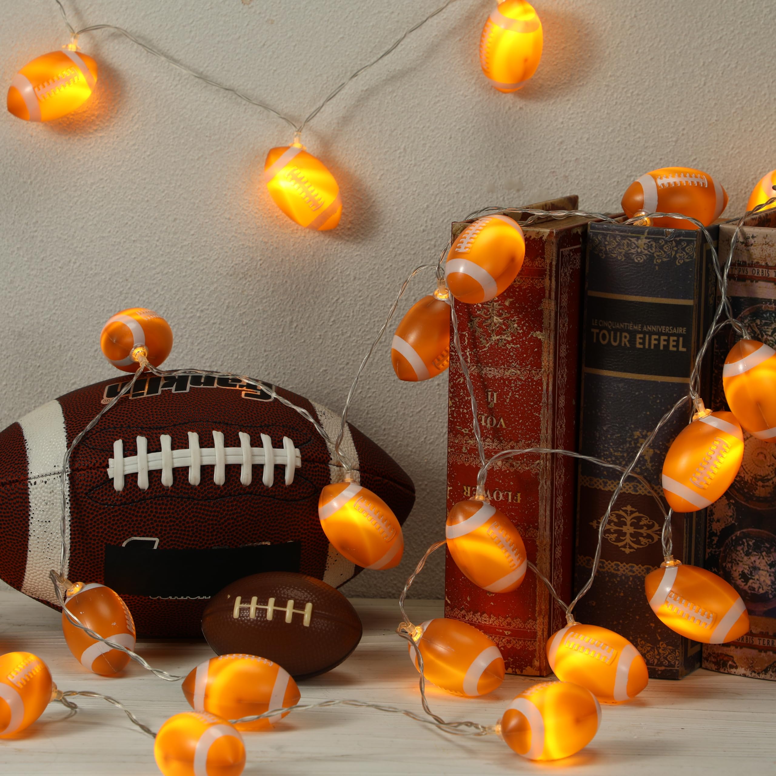 Amazon.com: Treela 3 Pcs 10 LED 4.9ft Football Light String Light Up ...