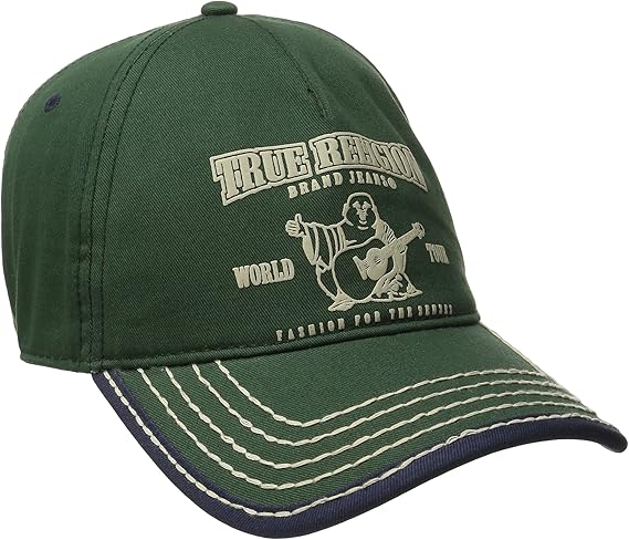 True Religion Men's Puff Buddha Baseball Cap, Skate Park, One Size at ...