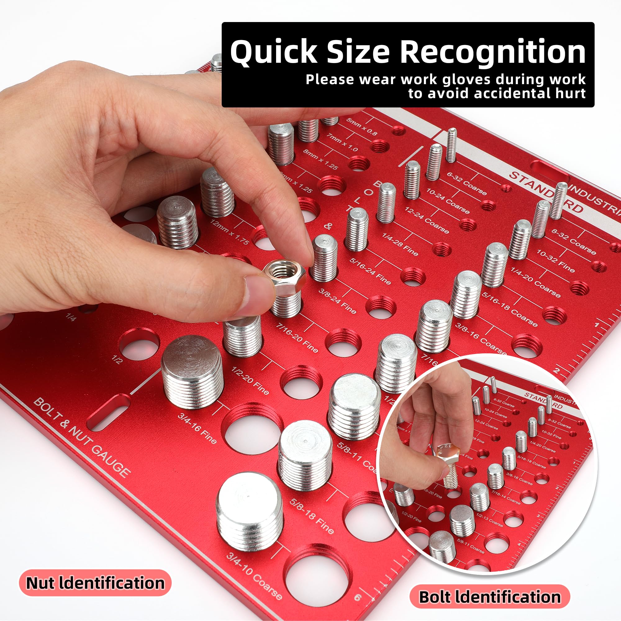 Snapklik.com : 42 Nut And Bolt Thread Checker, Bolt Size And Thread ...