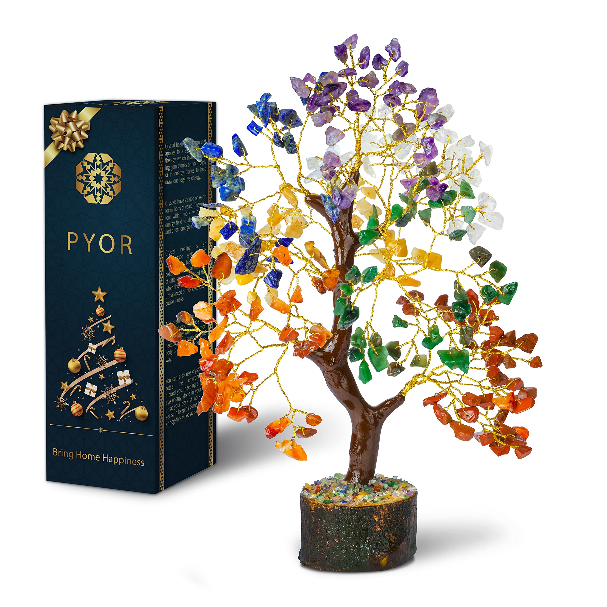 Buy Chakra Tree, Crystal Tree For Positive Energy, Gemstone Tree, Feng ...