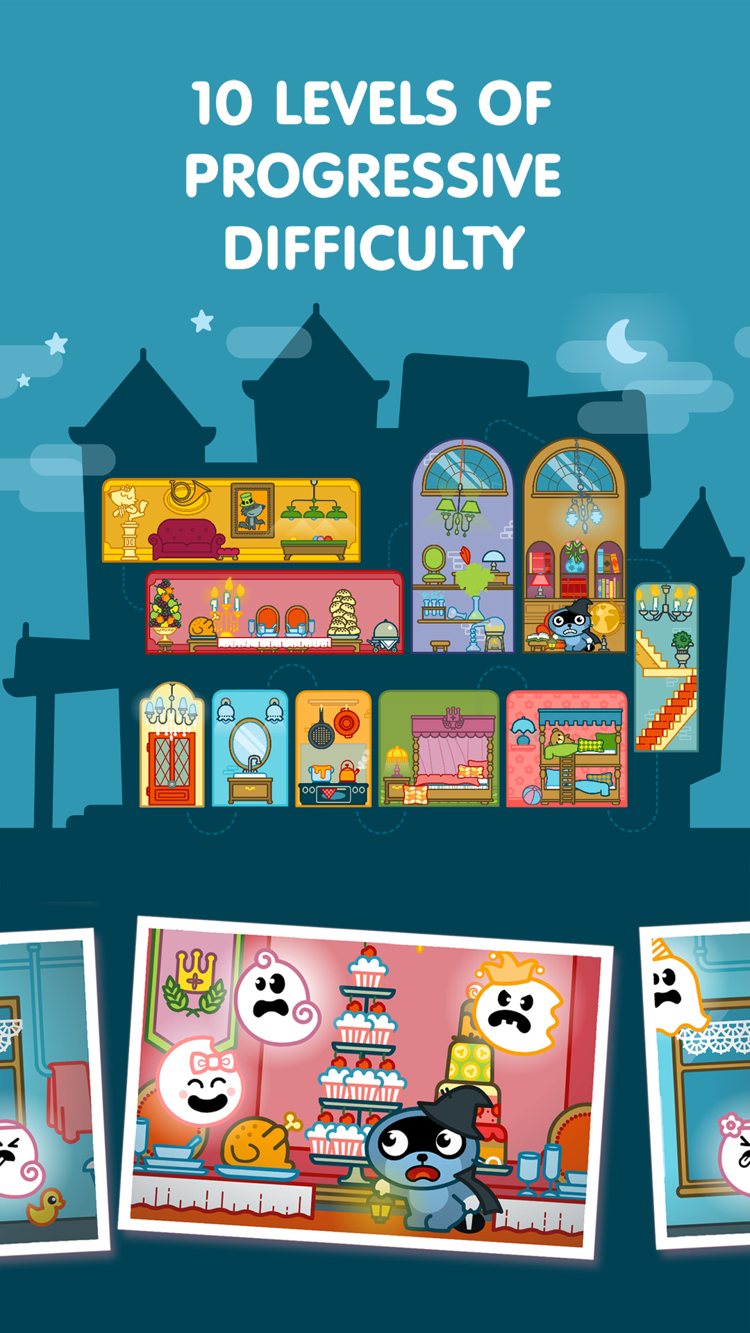 Pango Halloween Memory - fun education, Matching memory game for kids ...
