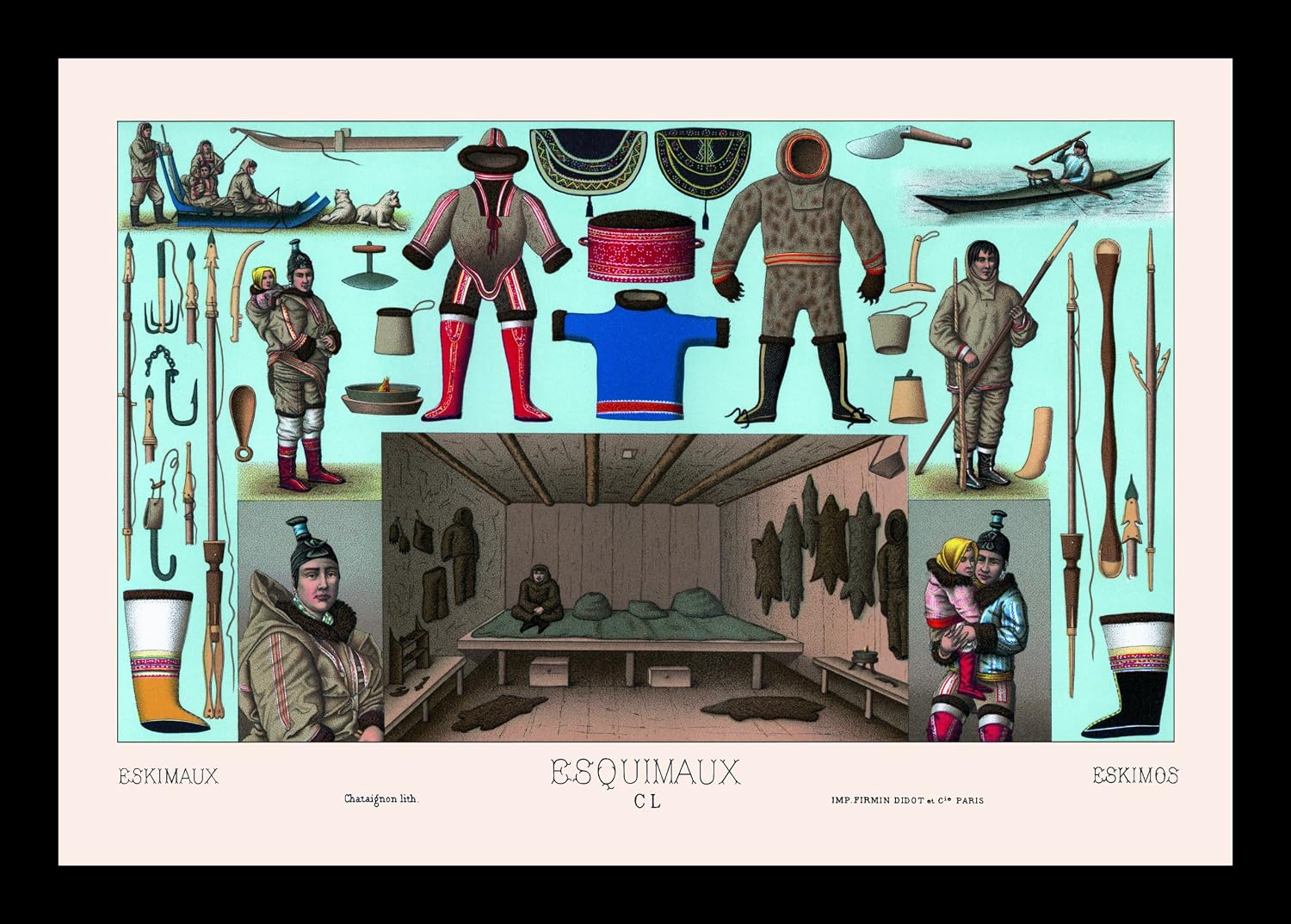 Eskimos Clothing and Personal Items 20x30 Archival Ink-Jet, Print and ...