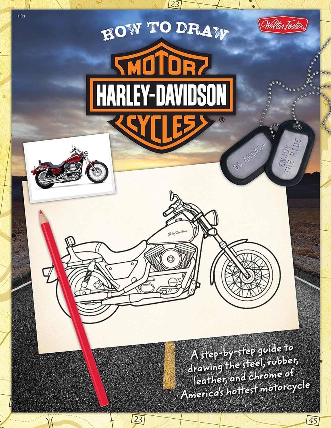 How to Draw Harley-Davidson Motorcycles: A step-by-step guide to ...