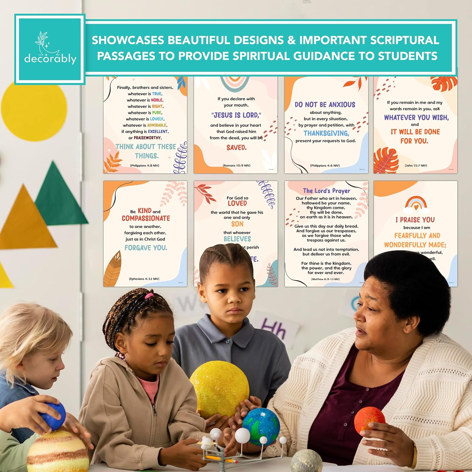 12 Christian Classroom Decor - 11x14dans Affiches Maroc | Ubuy