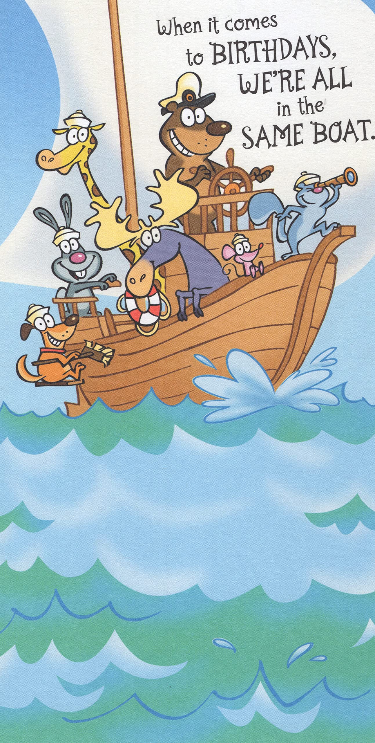 Happy Birthday Boat Memes Fishing Gear Humorous Birthday Card