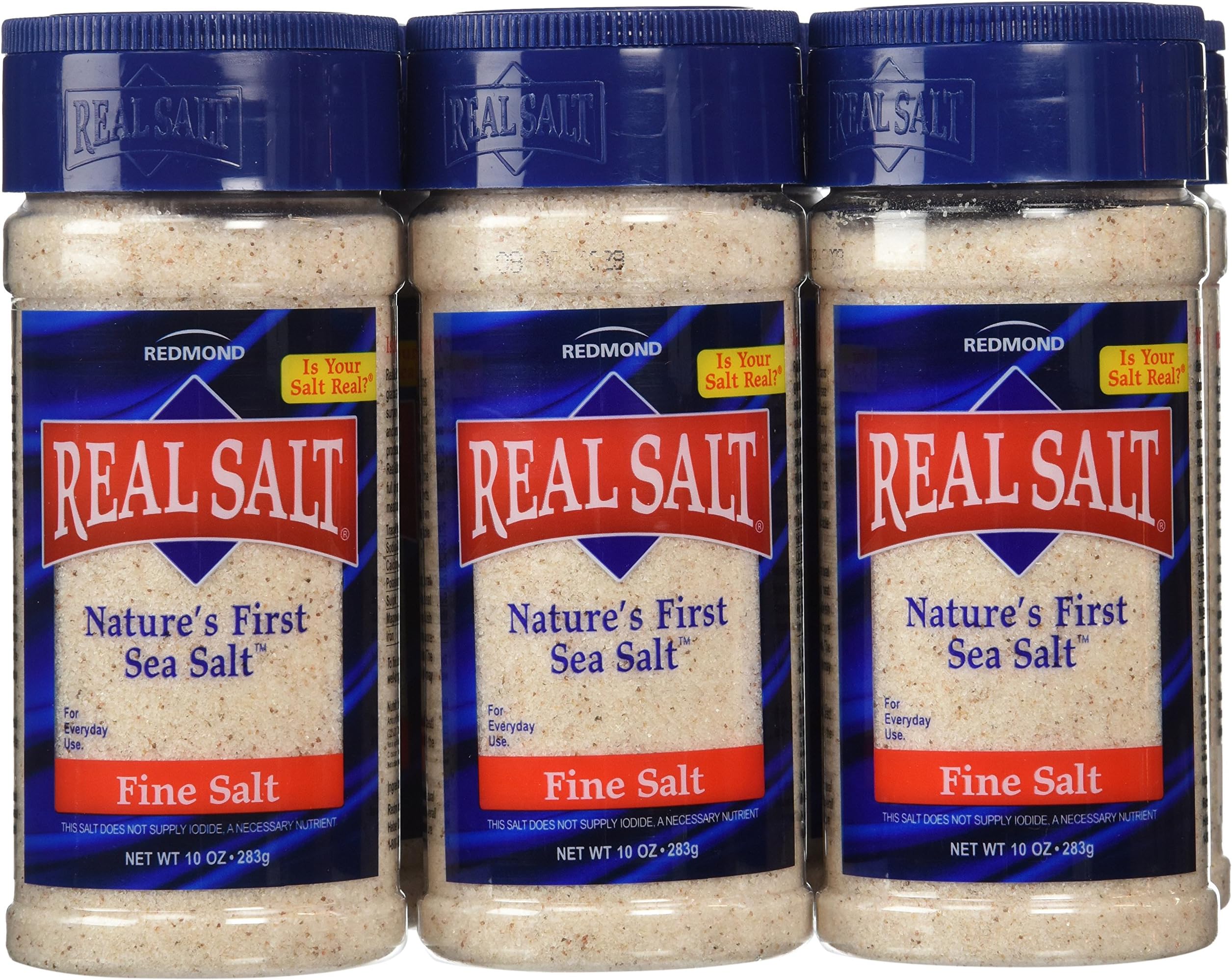 Amazon.com : Redmond Real Sea Salt - Natural Unrefined Gluten Free Fine ...