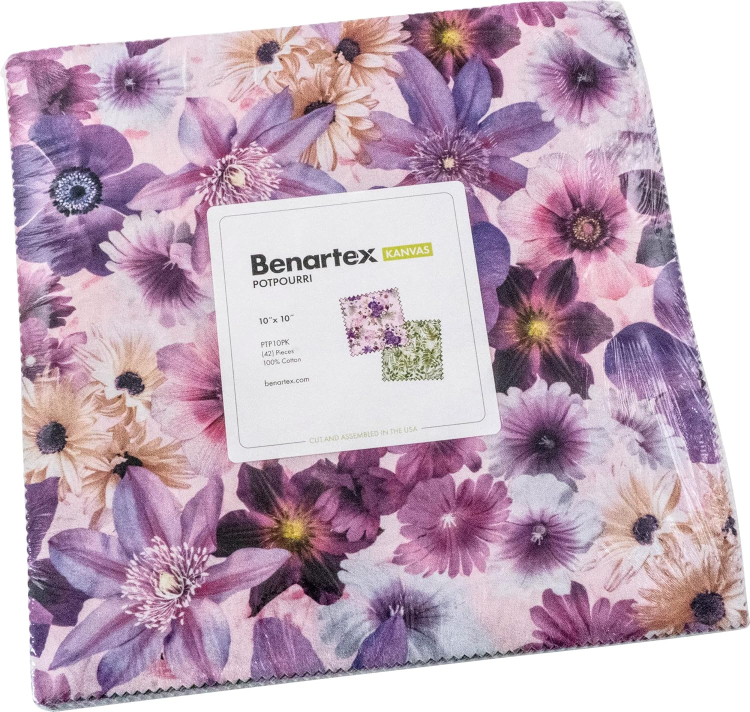 Amazon.com: Benartex Fabrics Potpourri Ten Inch Squares : Arts, Crafts ...