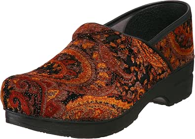 Amazon.com | Dansko Women's Professional Vegan Clog,Rust Tapestry,36 EU ...