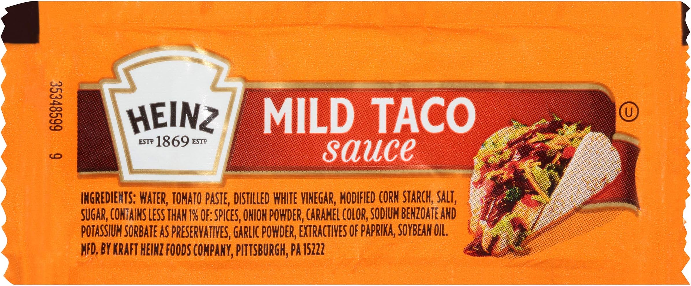 Amazon.com : Heinz Taco Sauce Single Serve Packet (0.3 oz Packets, Pack ...