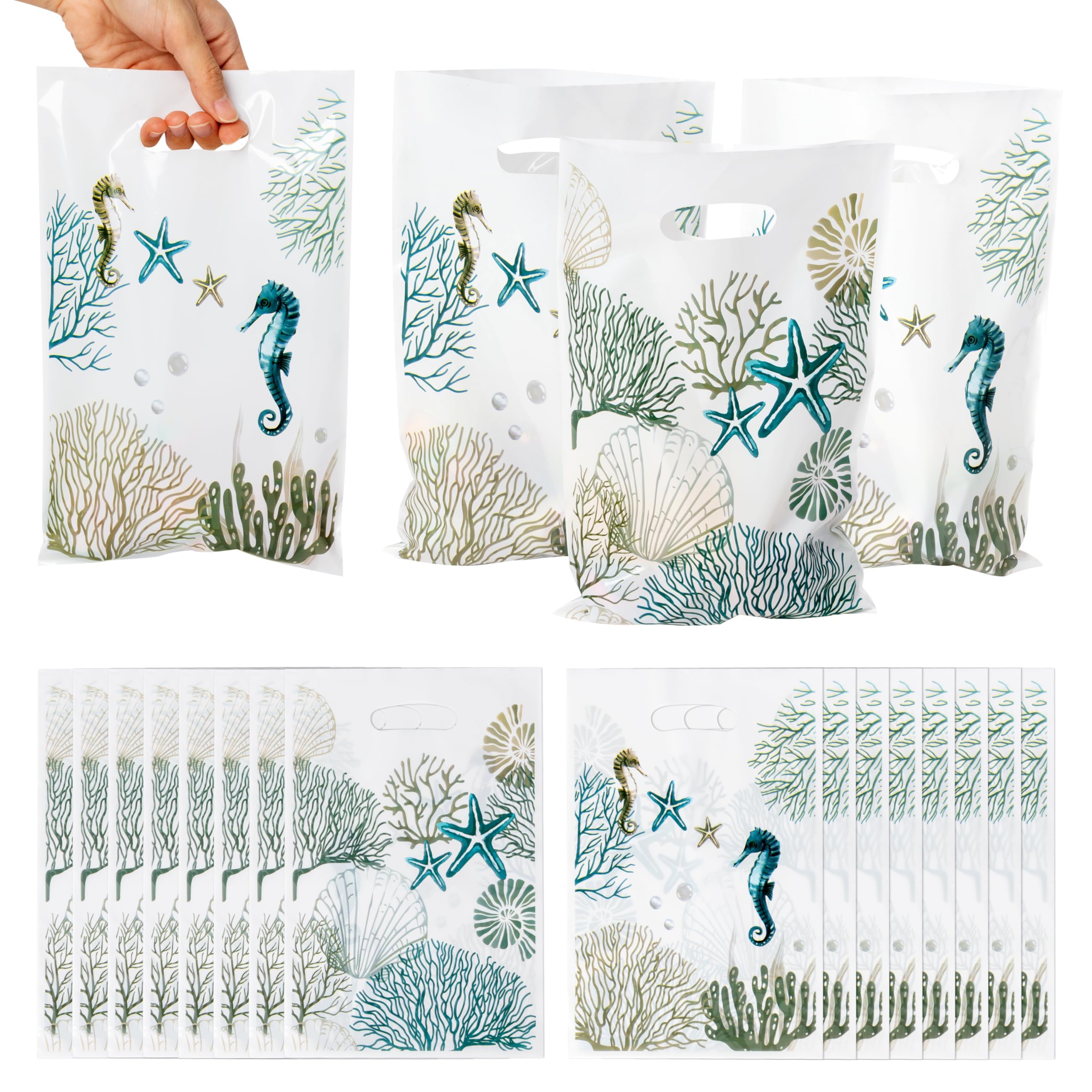 Beach Themed Favor Bags 36 5"x5"x3.5" Nautical Gift Bags For Wedding