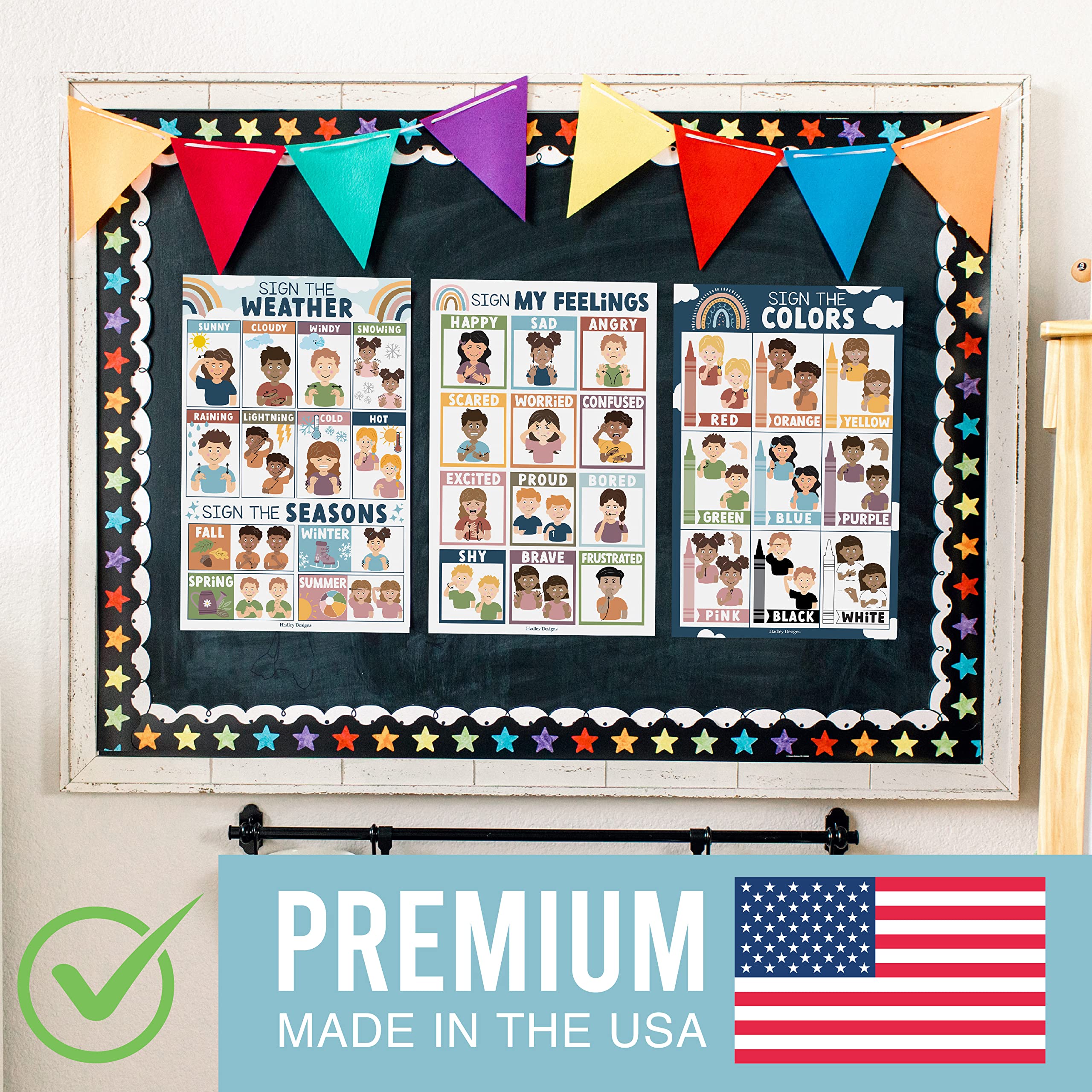 Snapklik.com : Hadley Designs 8 Boho American Sign Language Poster For ...