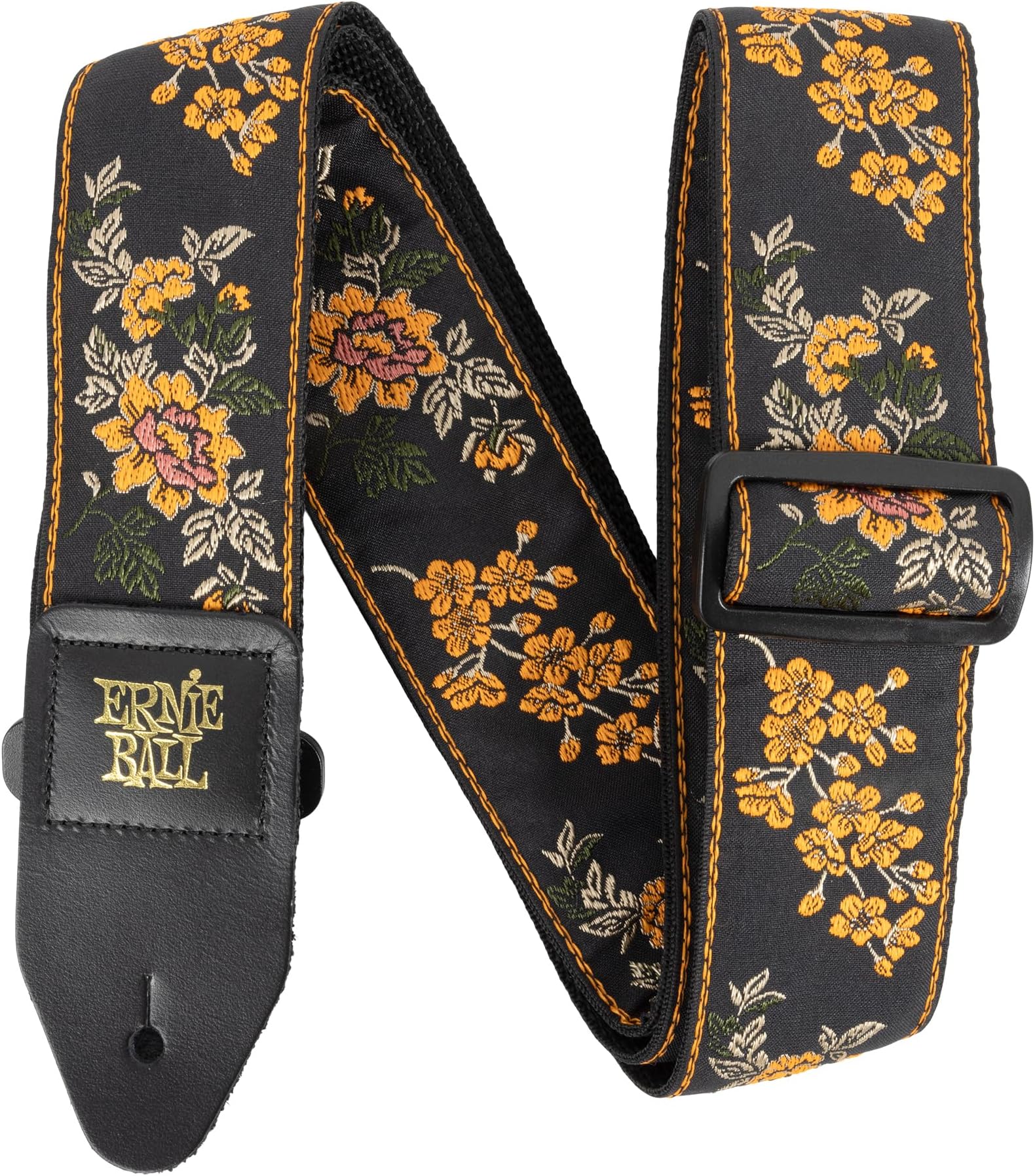 Amazon.com: Ernie Ball Classic Jacquard Guitar/Bass Strap - Tangerine ...