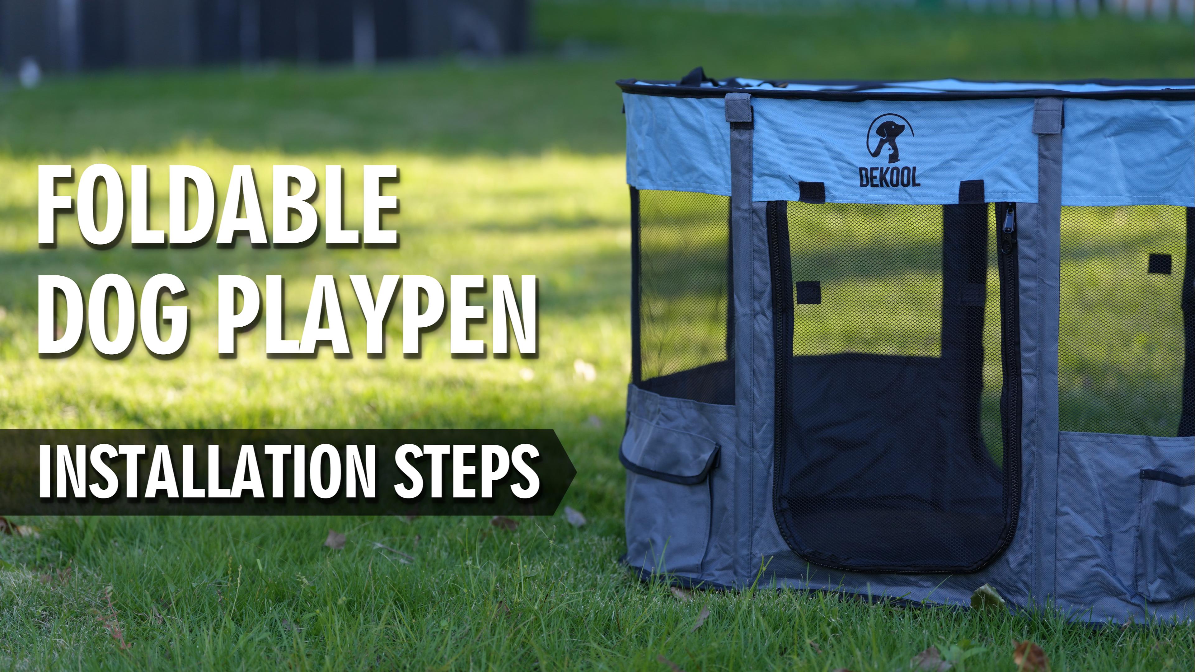 Watch Foldable Dog Playpen Installation Steps on Amazon Live
