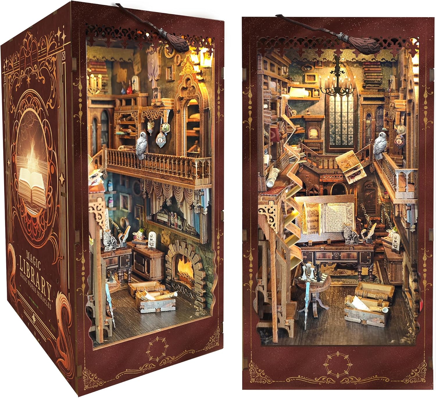 Amazon.com: BOOKIE NOOKIE Book Nook Kit, DIY 3D Bookshelf Insert Decor ...
