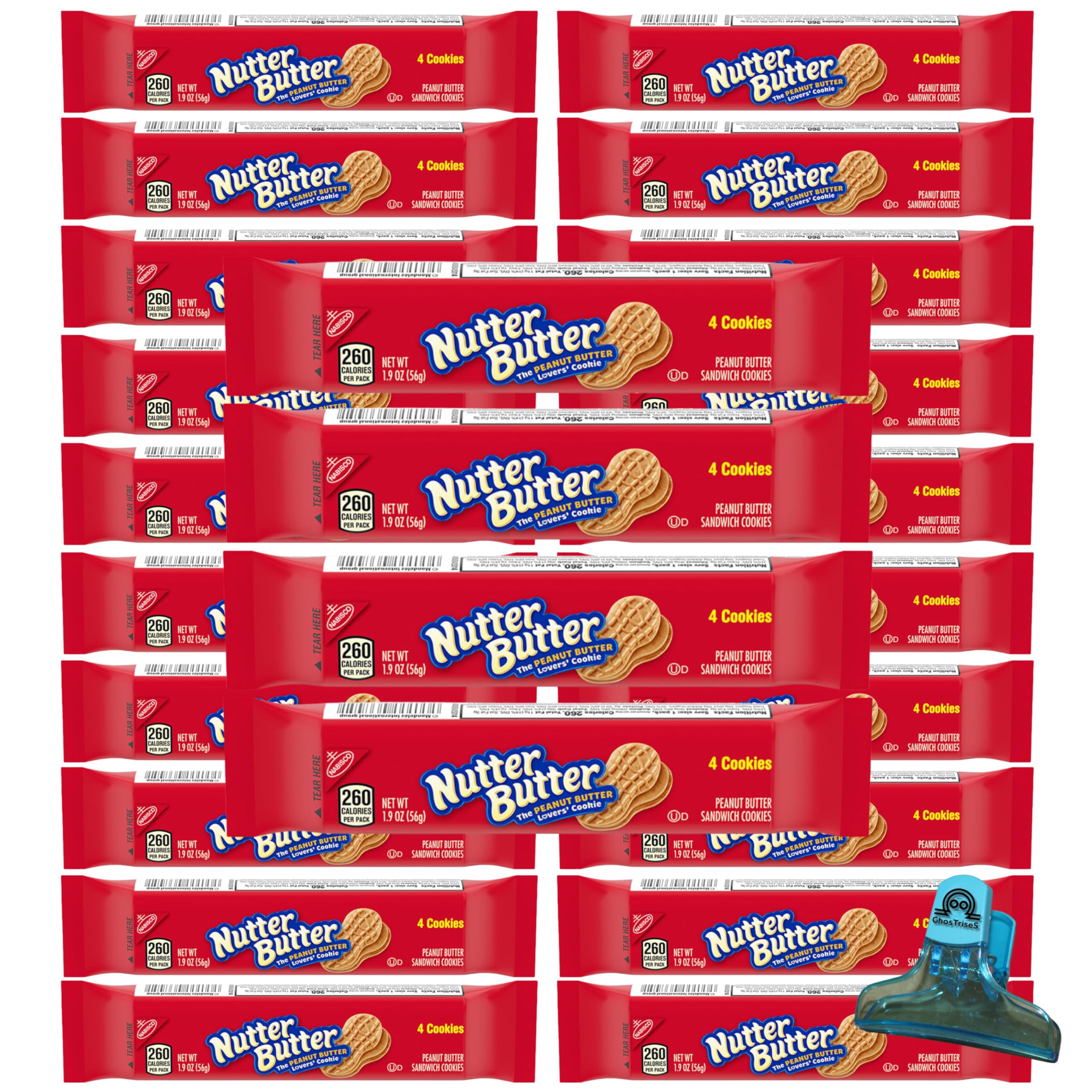 Amazon.com: Nabisco Peanut Butter Cookies - Natural Peanut Butter - 24 ...