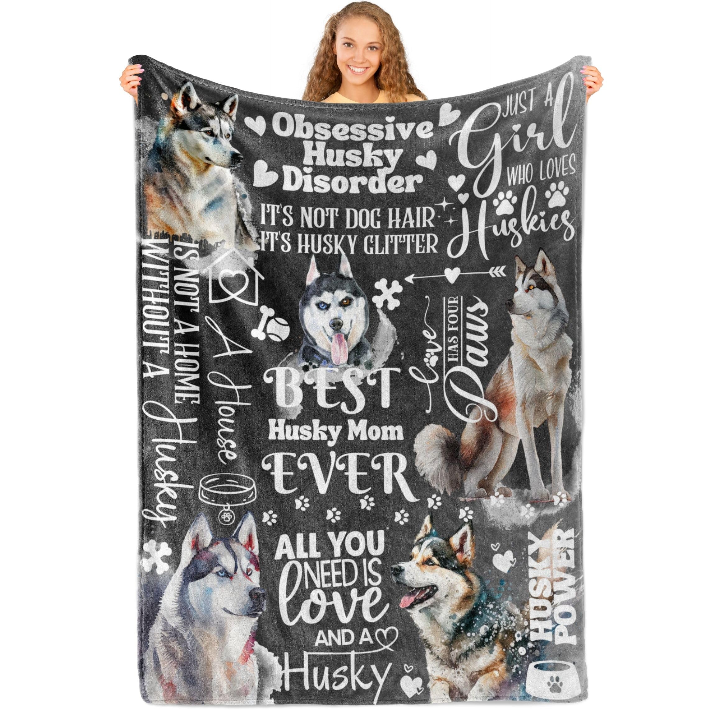 Amazon.com: Huglanket Husky Gifts, Husky Throw Blanket for Women ...