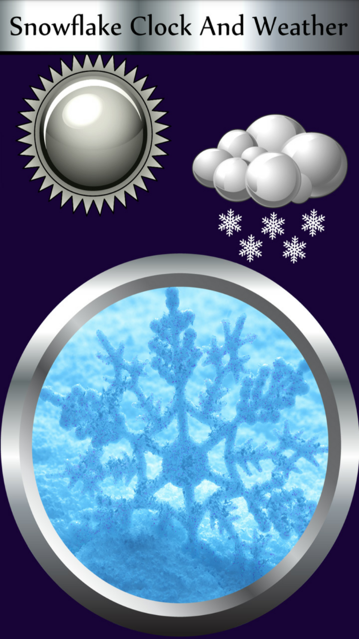 Snowflake Clock And Weather - App on Amazon Appstore