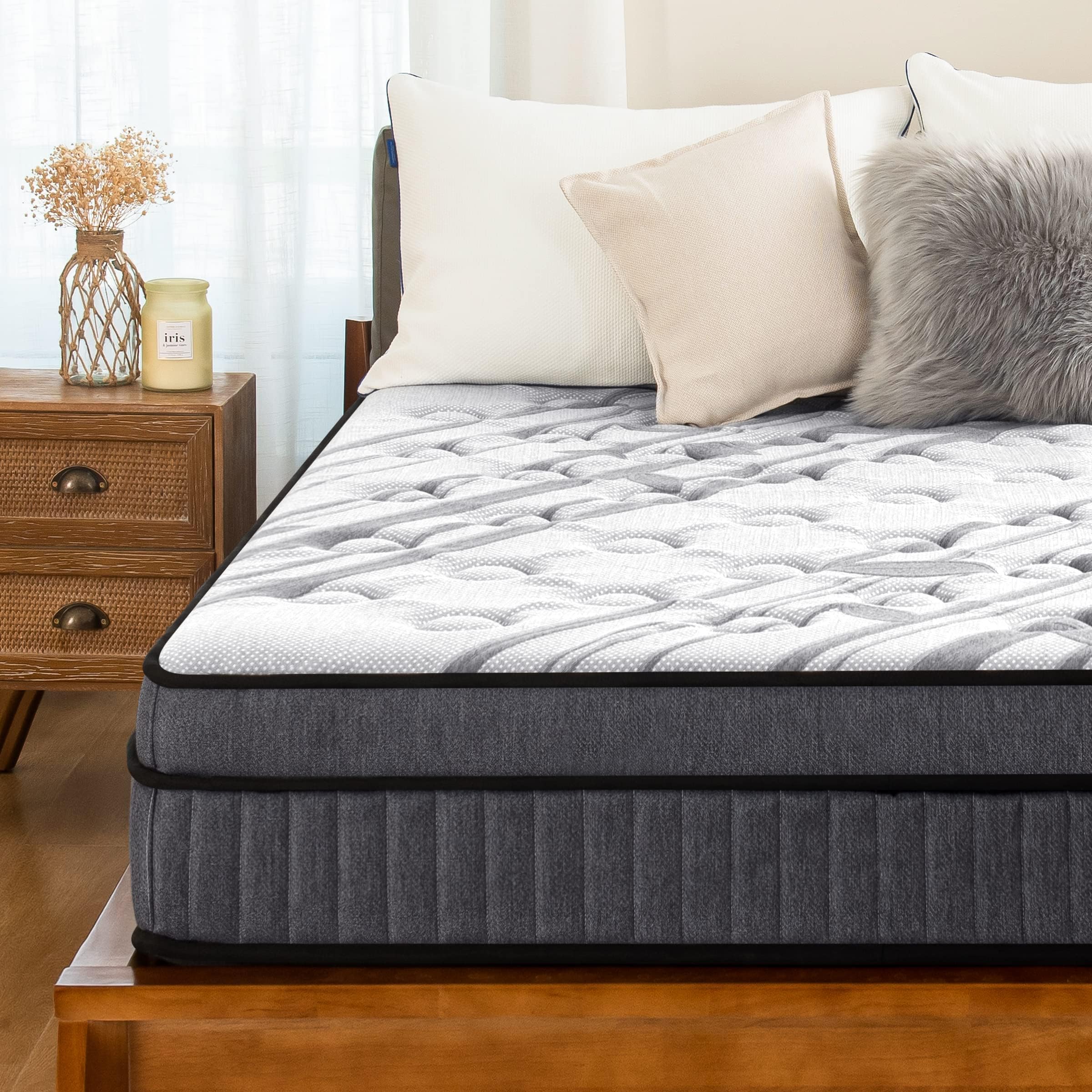 Amazon.com: Sleep Touch Queen Mattress - 10 Inch Gel-Infused Memory ...