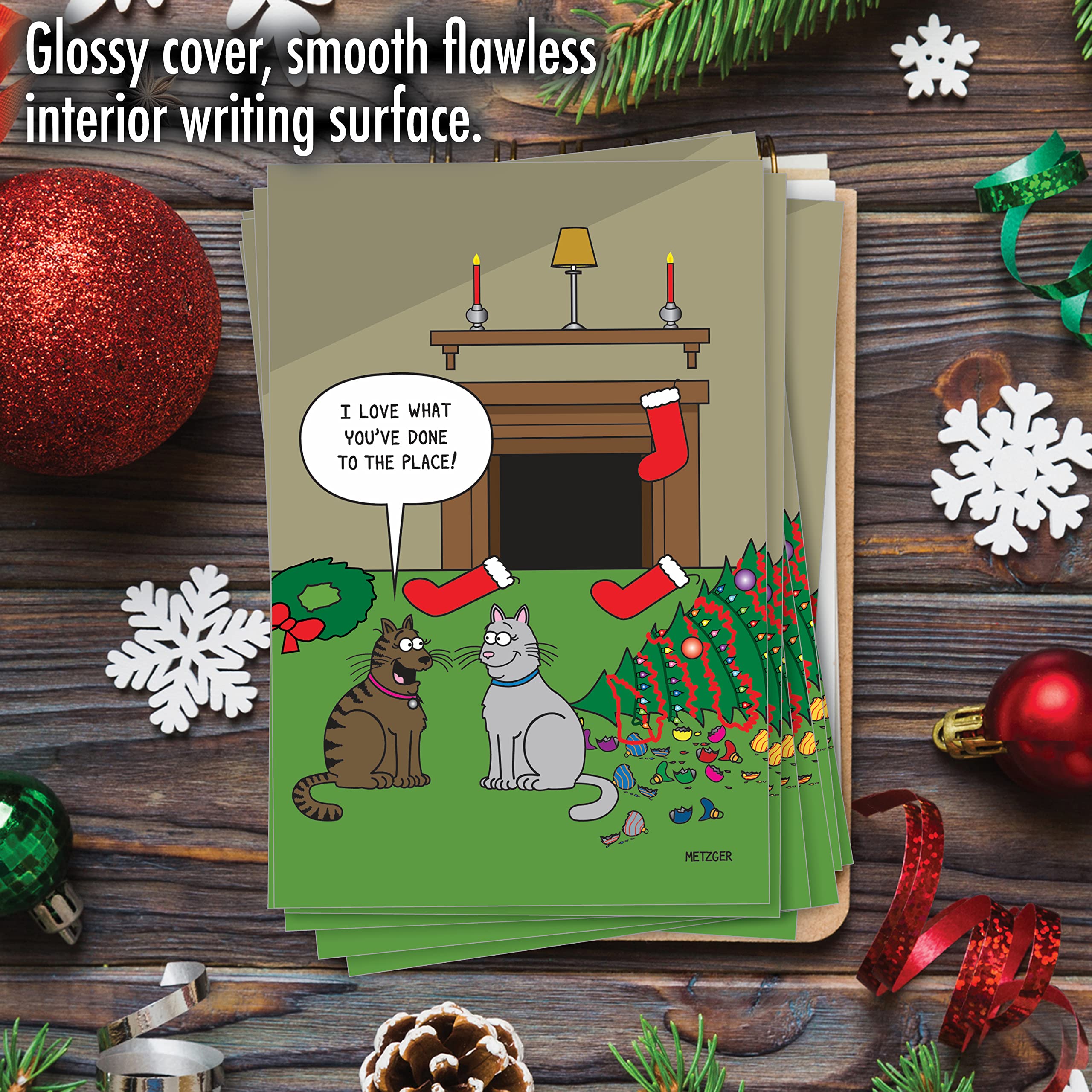 Funny Cat Christmas Cartoon