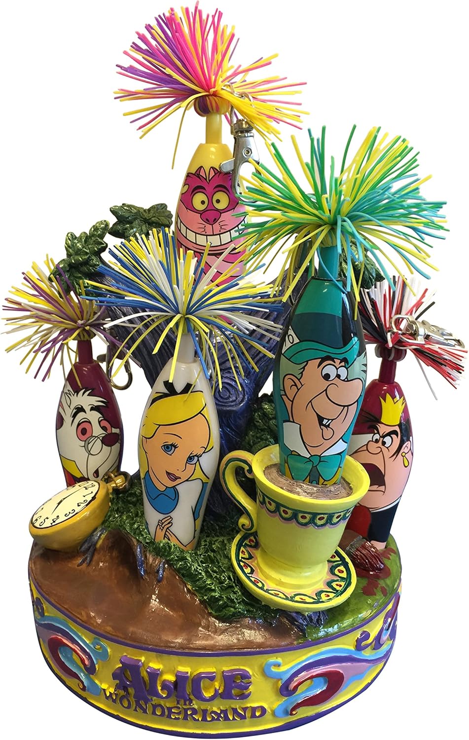 Amazon.com: 6 pc Limited Edition Alice In Wonderland Mad Hatter Kooky ...