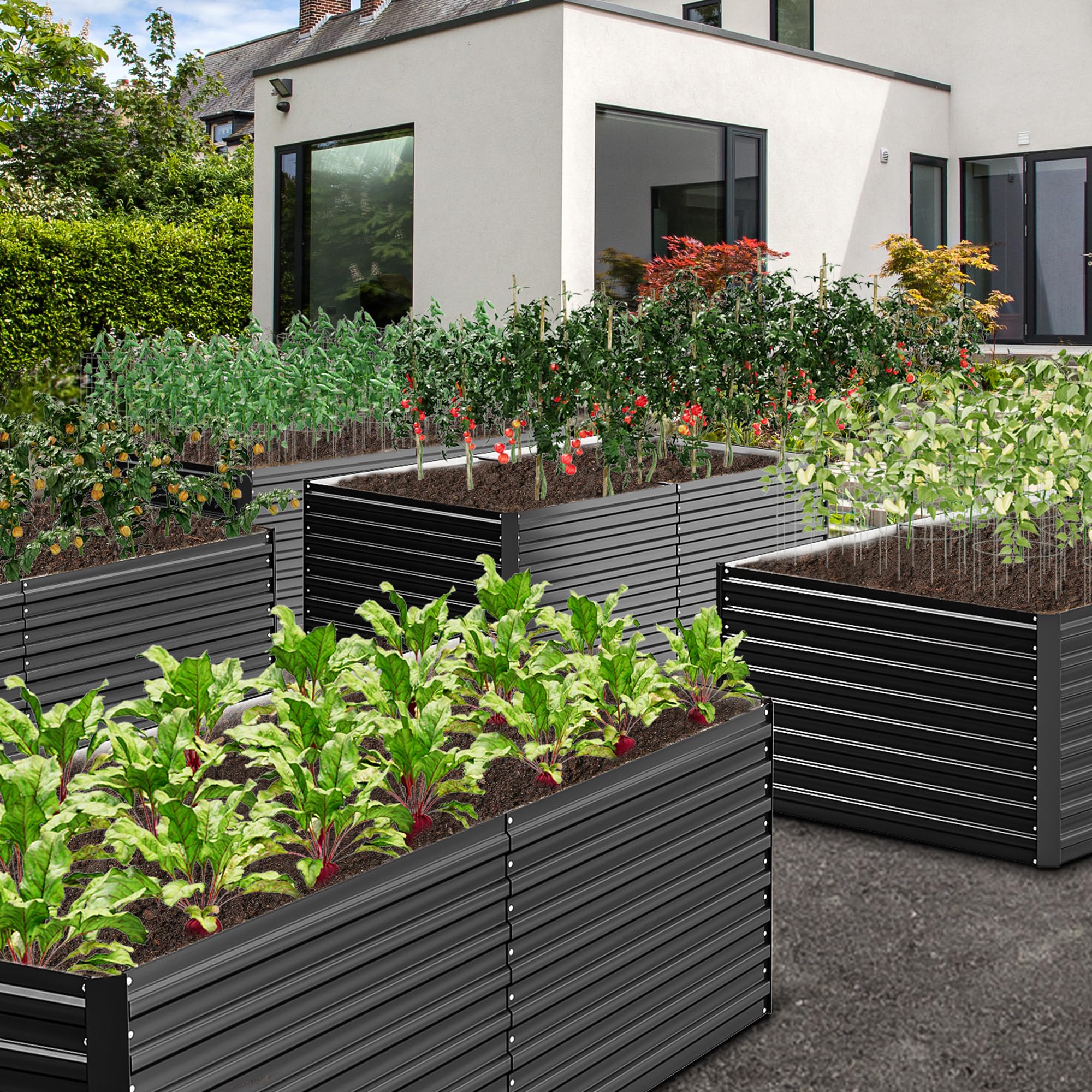 Planter Box Raised With Legs Yitahome Raised Garden Beds