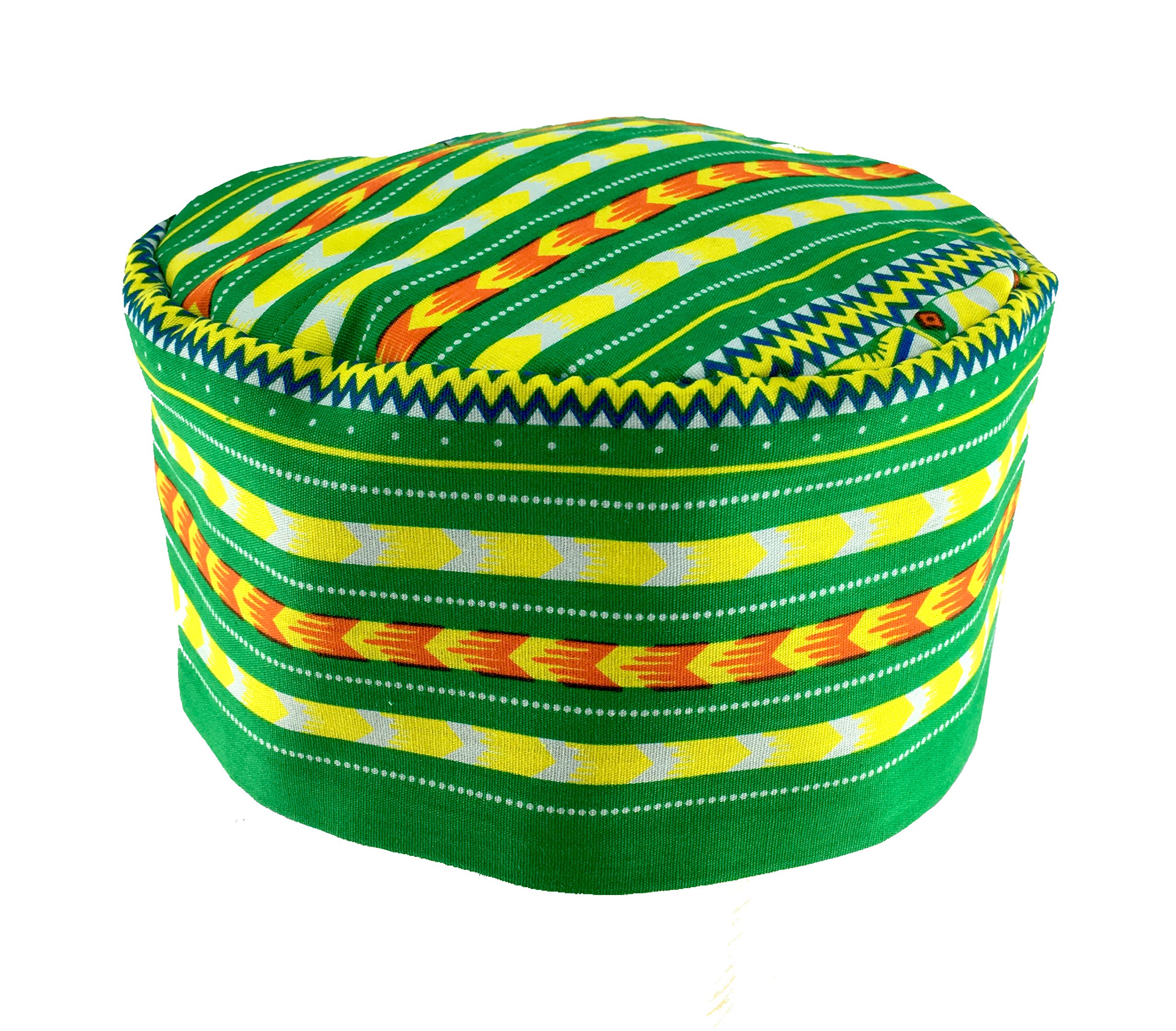 Vipada Handmade African Dashiki Hat Kente Pattern Kufi Kofi Hat ...