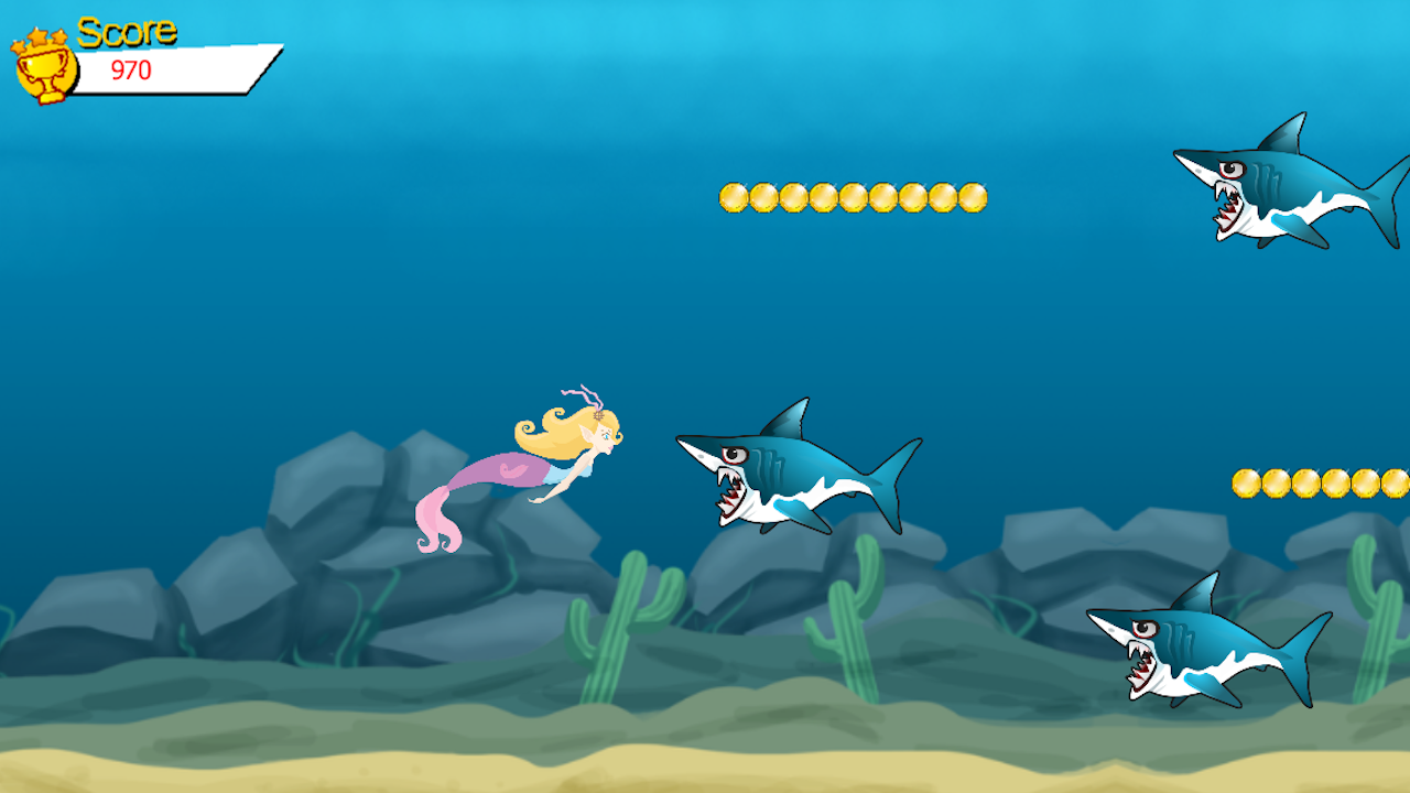 Mermaid Shark Attack - App on Amazon Appstore