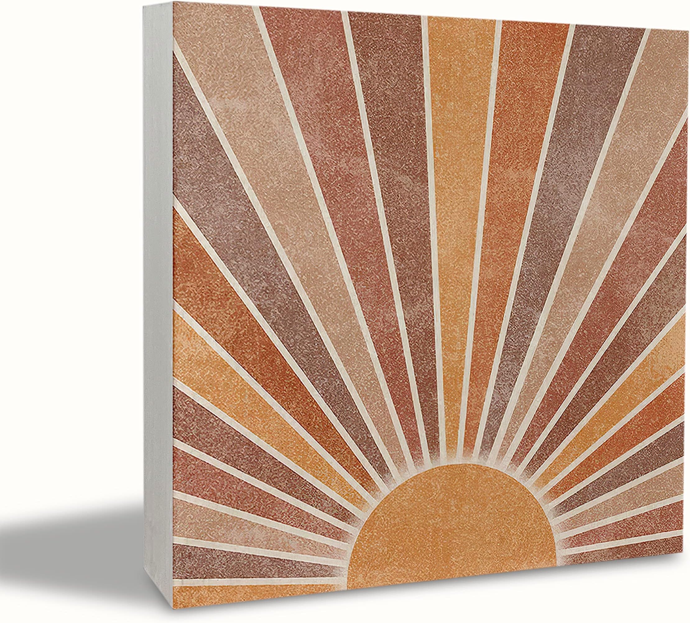 Amazon.com: KEUSPI Boho Desk Decor,Retro Boho Neutral Sun Sunrise ...
