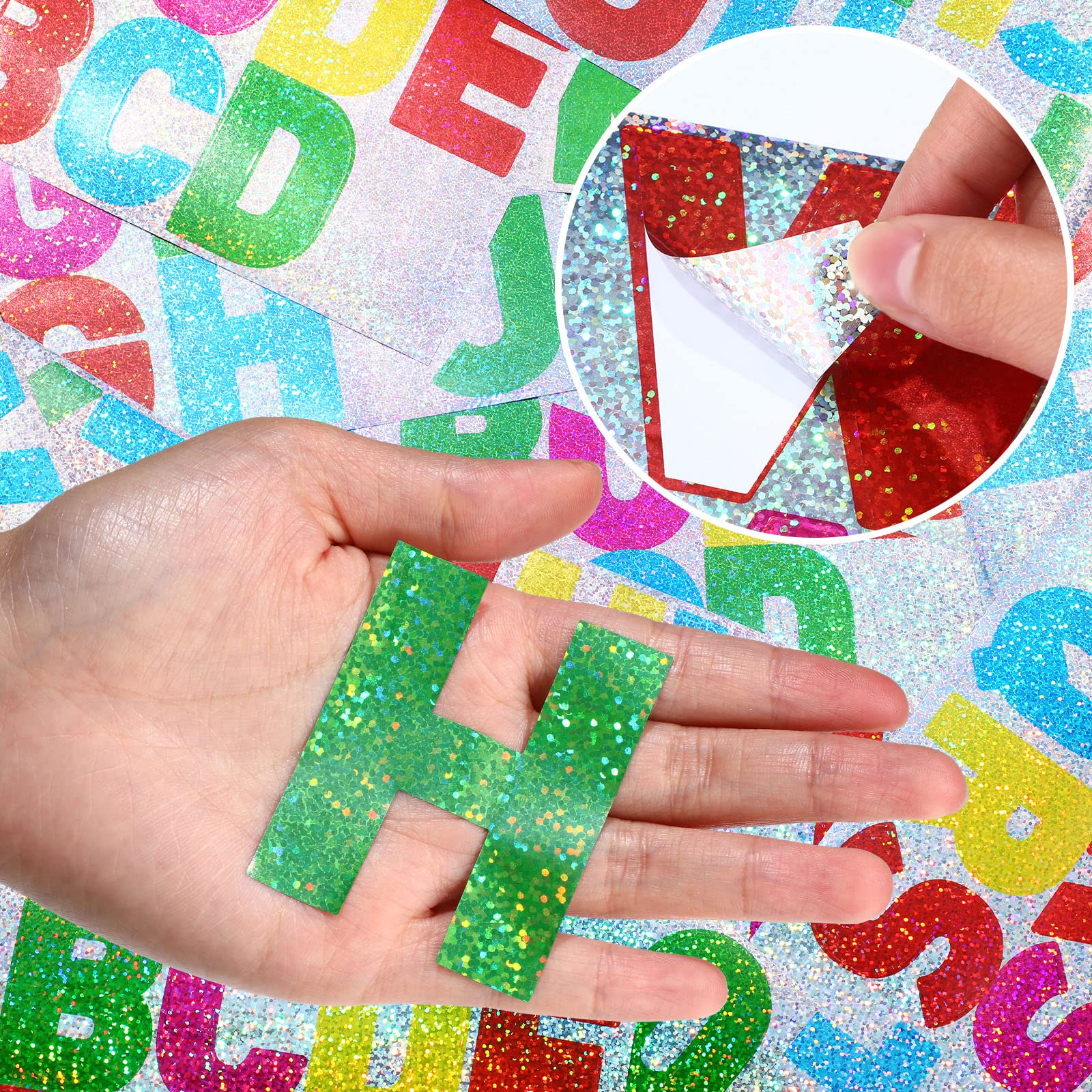 Snapklik.com : Chinco 232 Pcs 24 Sheets Large Letter Stickers 2.5 Inch ...