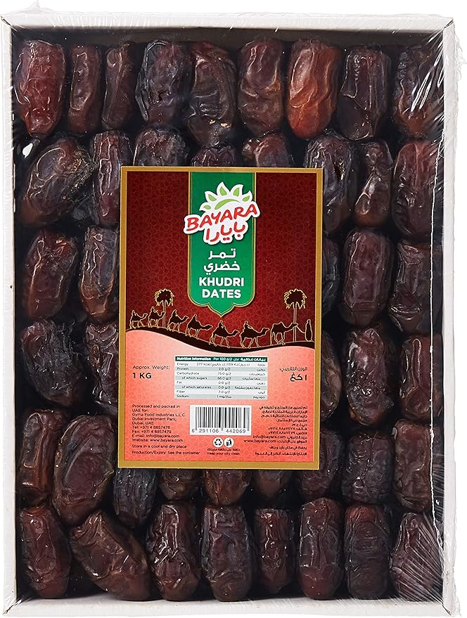 Bayara Dates Khudri Foam Tray, 1 kg: Buy Online at Best Price in UAE ...