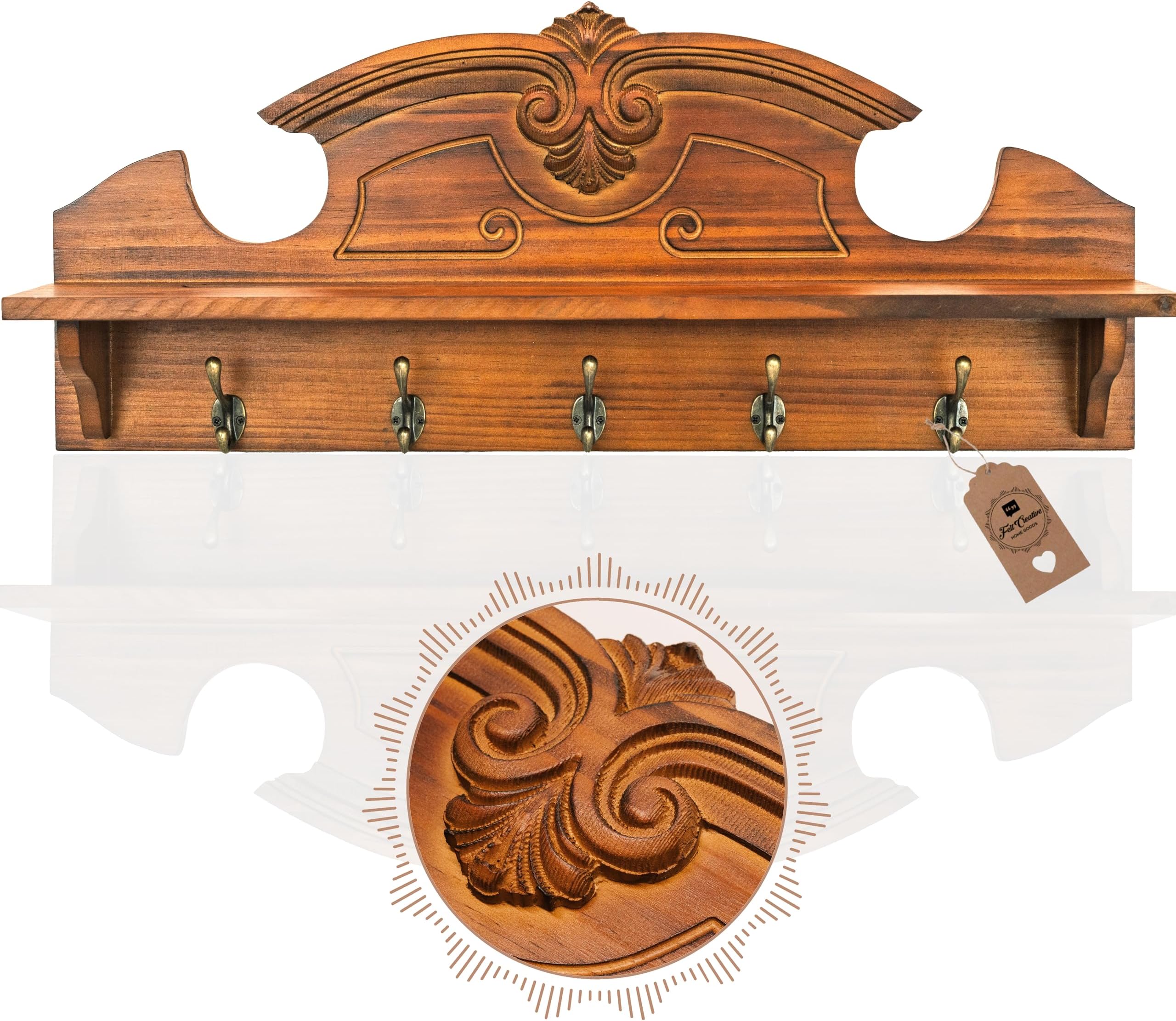 Amazon.com: HAO Metal Bee Coat Rack Wall Mounted, Bee with Honeycomb ...