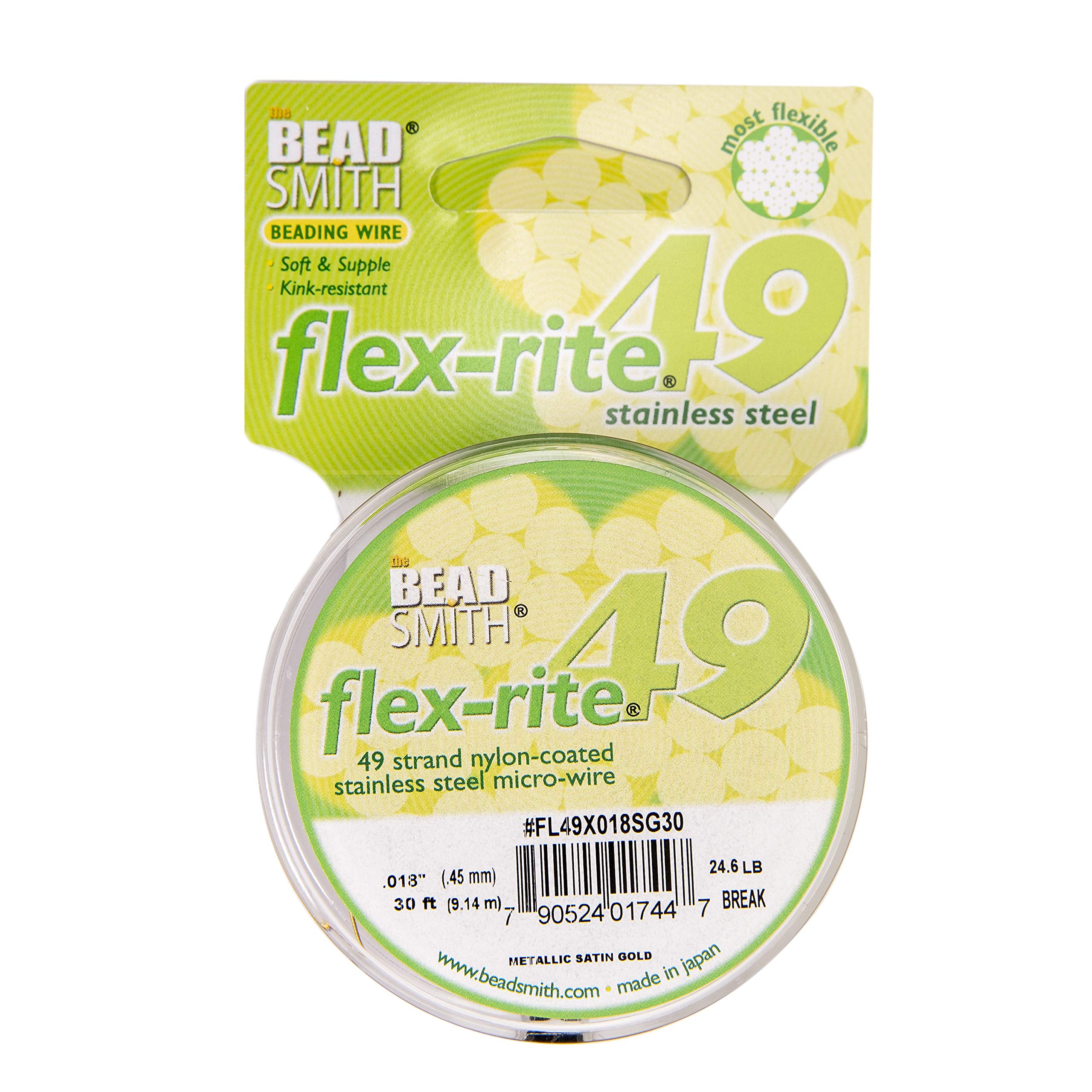 Amazon.com: The Beadsmith Flex-Rite Wire – 49 Strand, Nylon Coated ...