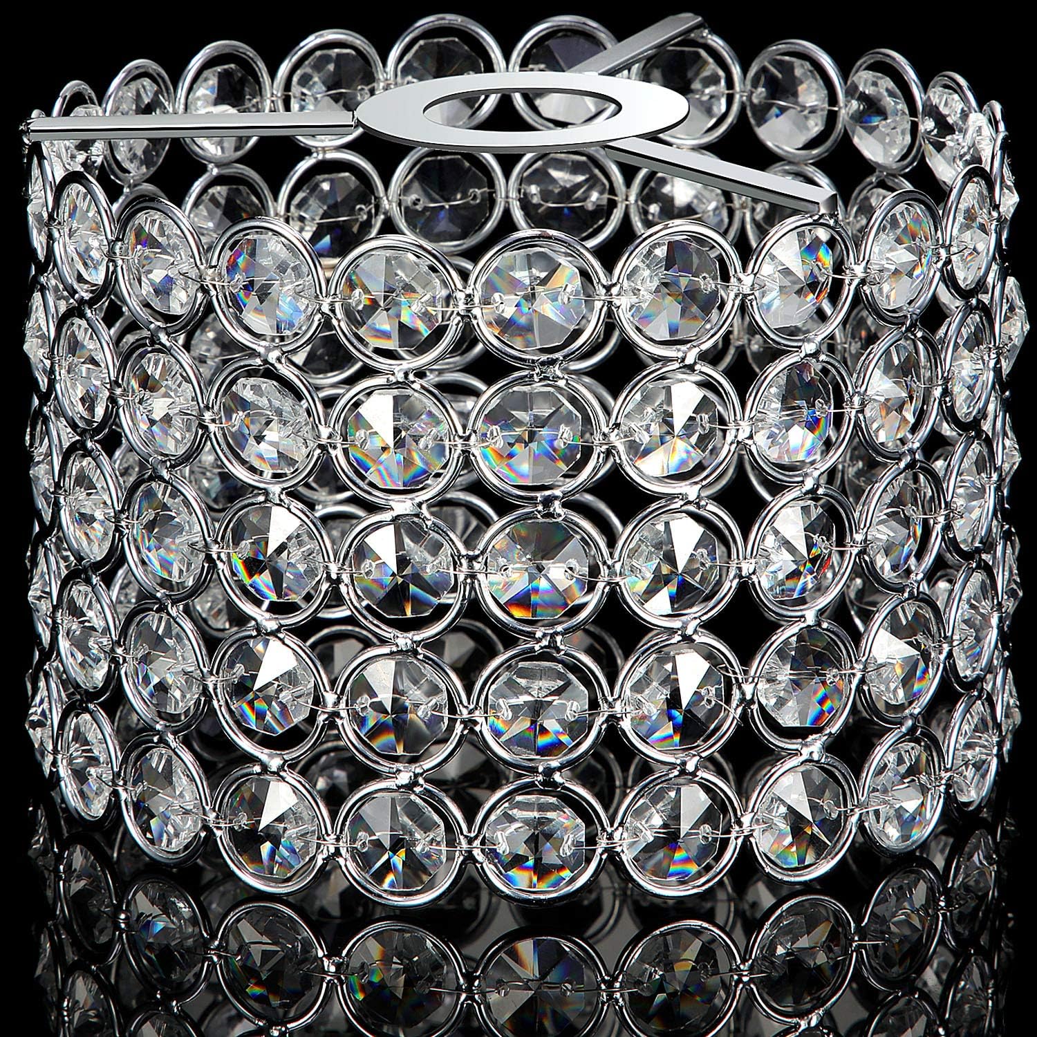 Boao Crystal Lamp Shade Ceiling Light Shade Chandelier Lampshade ...