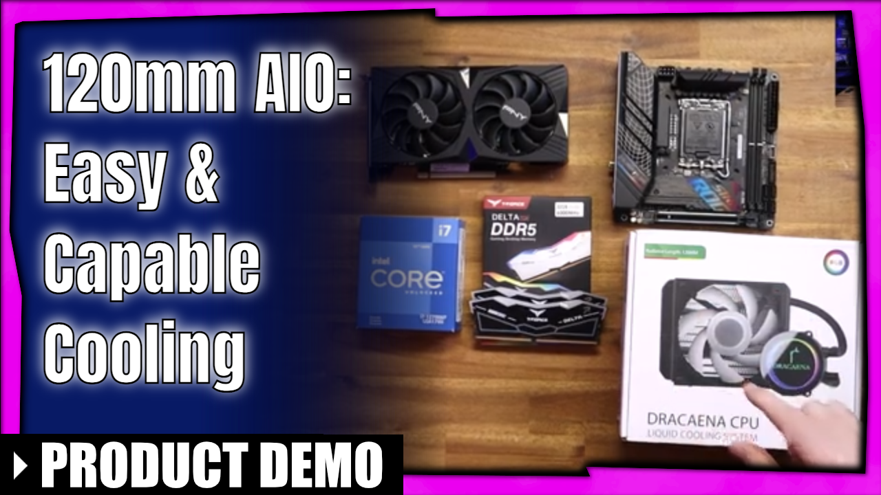 Watch Affordable, infinity mirror 120mm AIO cooler on Amazon Live