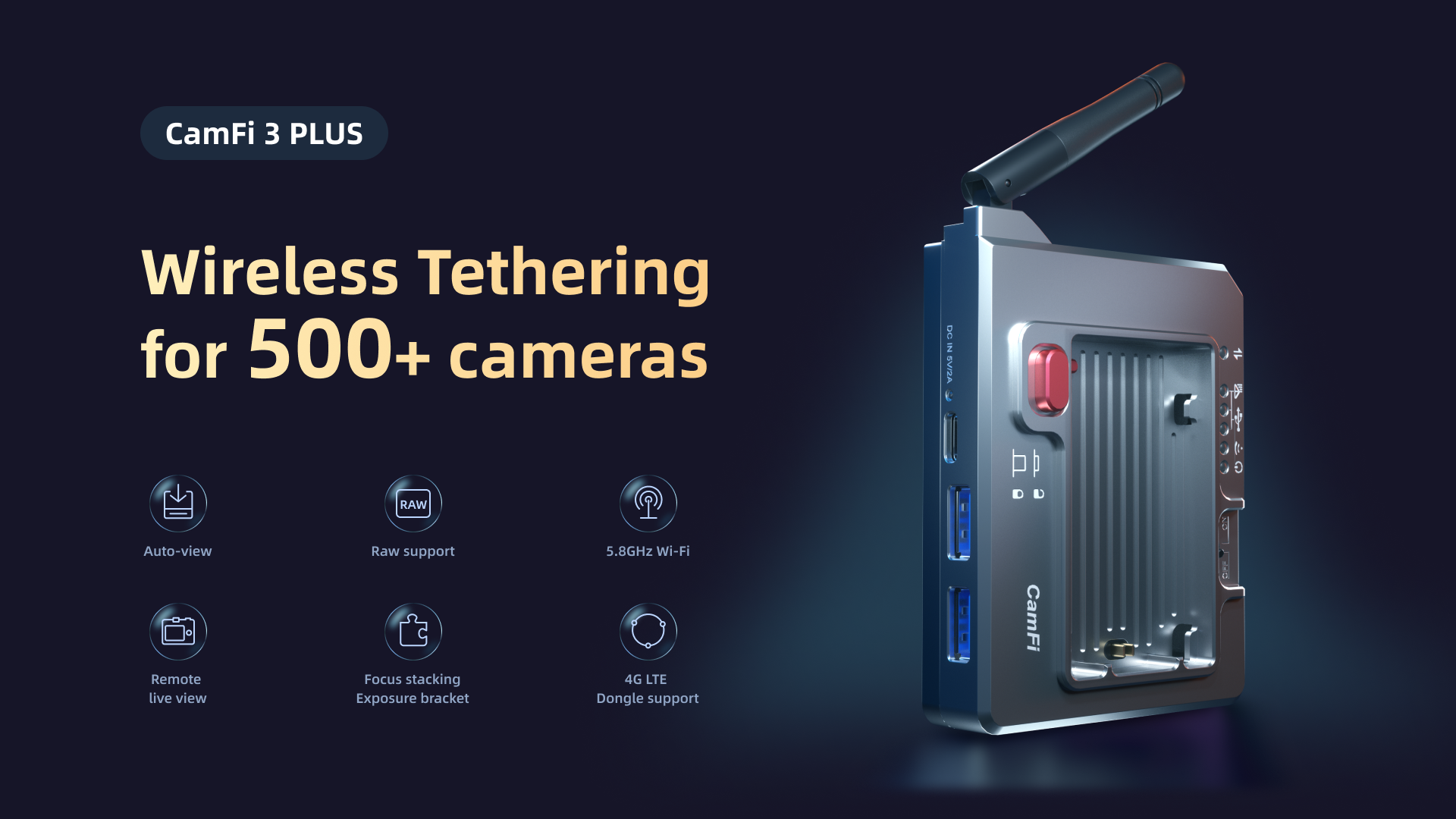 Watch CamFi 3 Plus DSLR Wireless Camera Remote Controller on Amazon Live