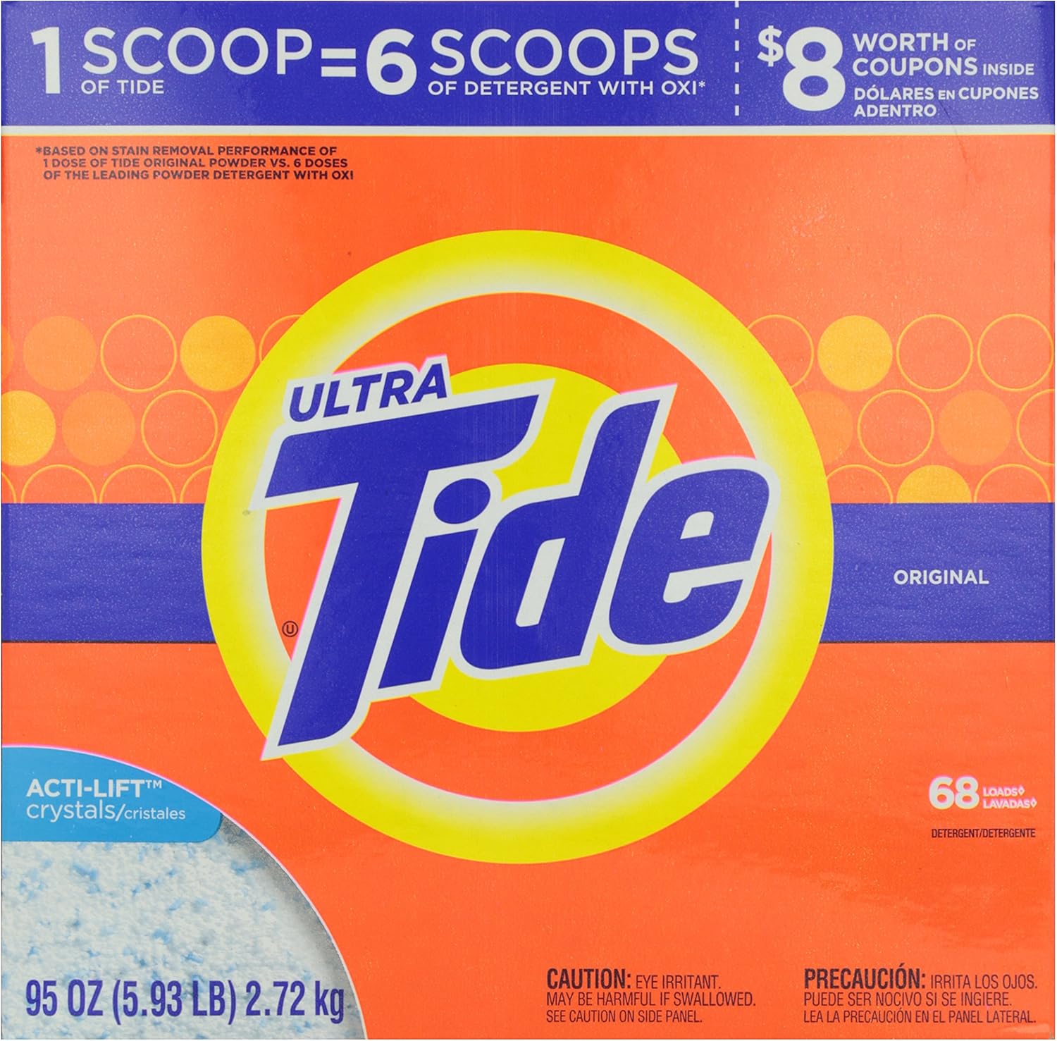 Amazon.com: Tide Fresh Scent Powdered Laundry Detergent, 68 Load, 95 oz ...