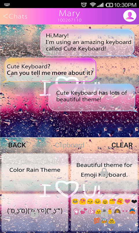 Color Rain Emoji Keyboard Theme:Amazon.com:Appstore for Android