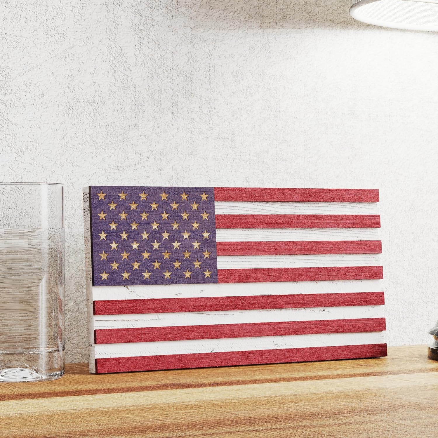 Amazon.com: AquaChase American Flag Table Decor, 9"x4.7" Patriotic ...