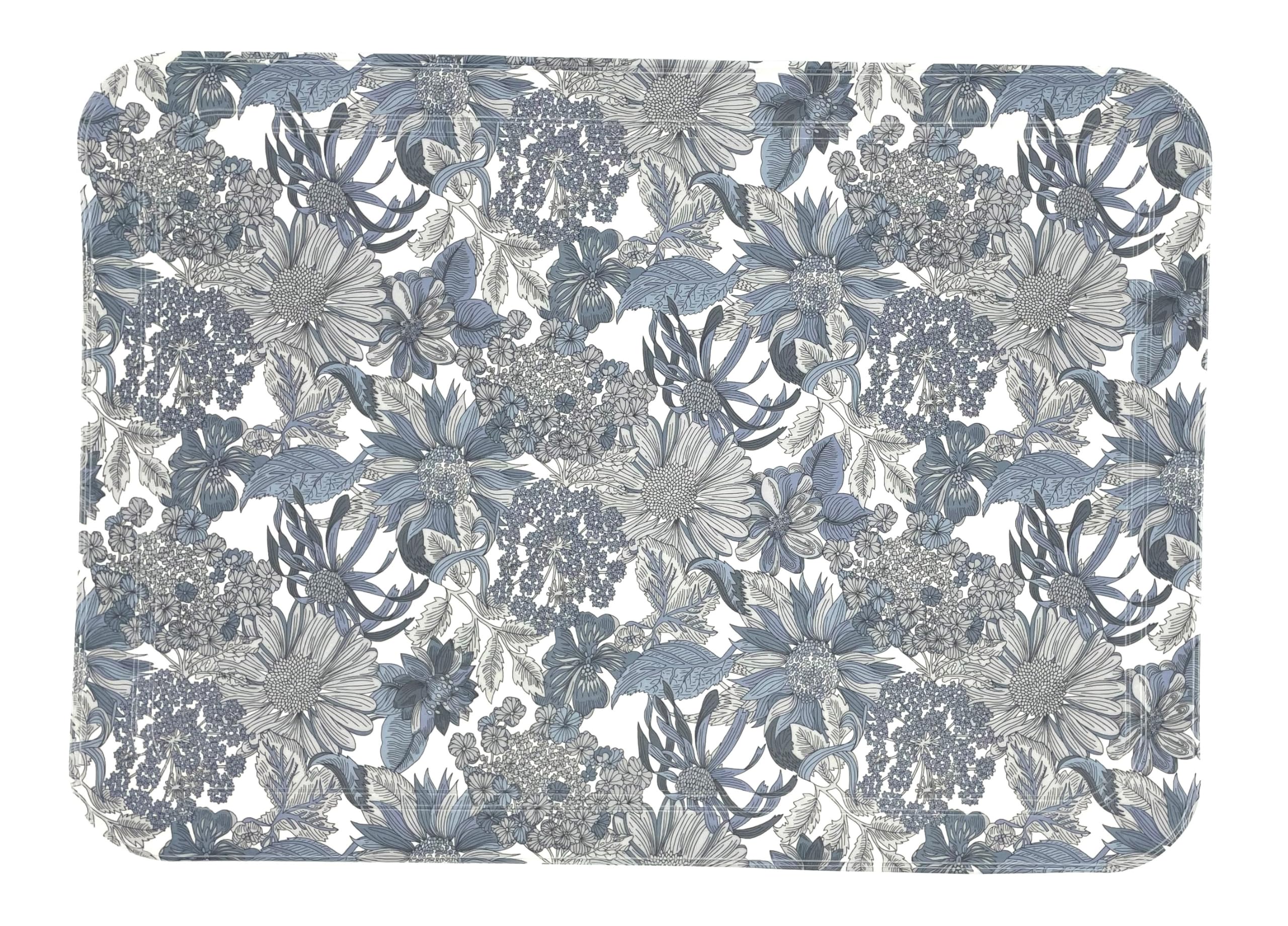 Amazon｜イクス(EKS) PVCランチョンマット 44×31.5cm リバティ柄 ブーケ アンジェリカガーラ ブルー 「ヴァーグ ...