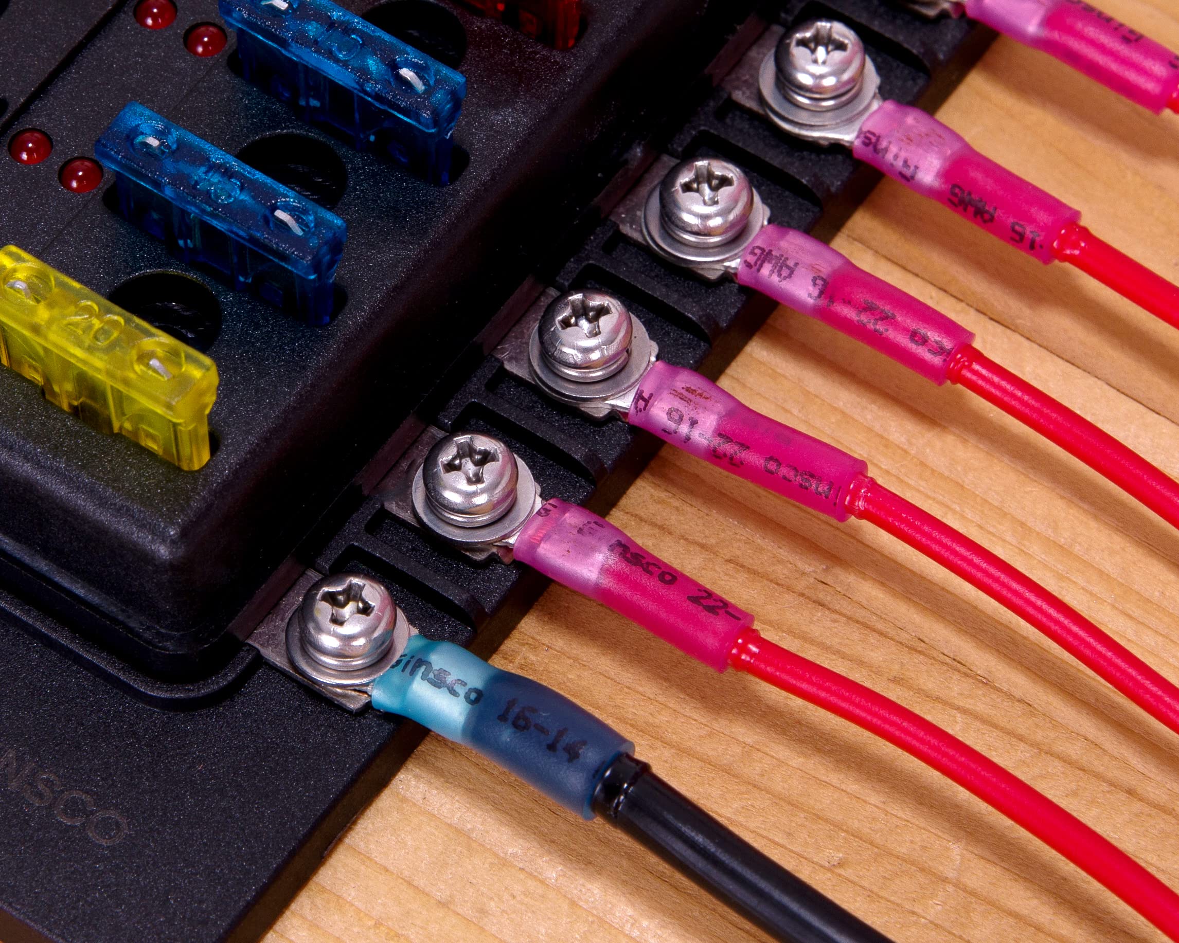 Battery Disconnect Switch Ginsco 4-Way Fuse Block Panel - Waterproof ...