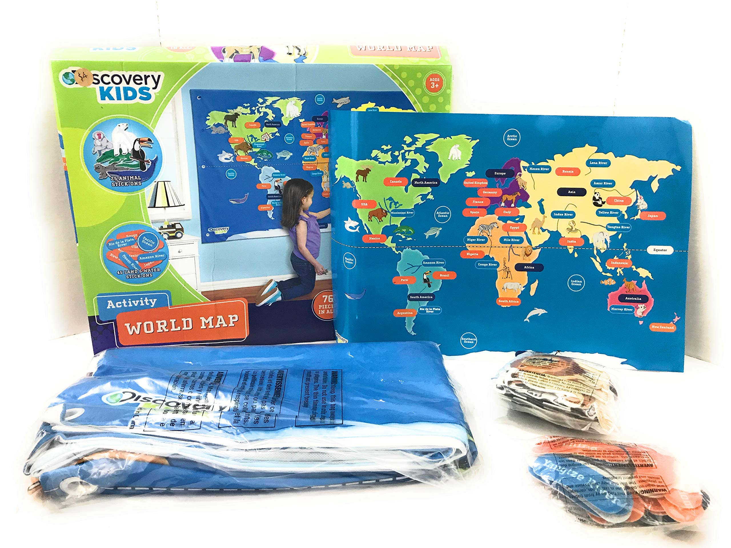 Discovery Kids Activity World Map 76 pieces: Buy Online in INDIA at ...
