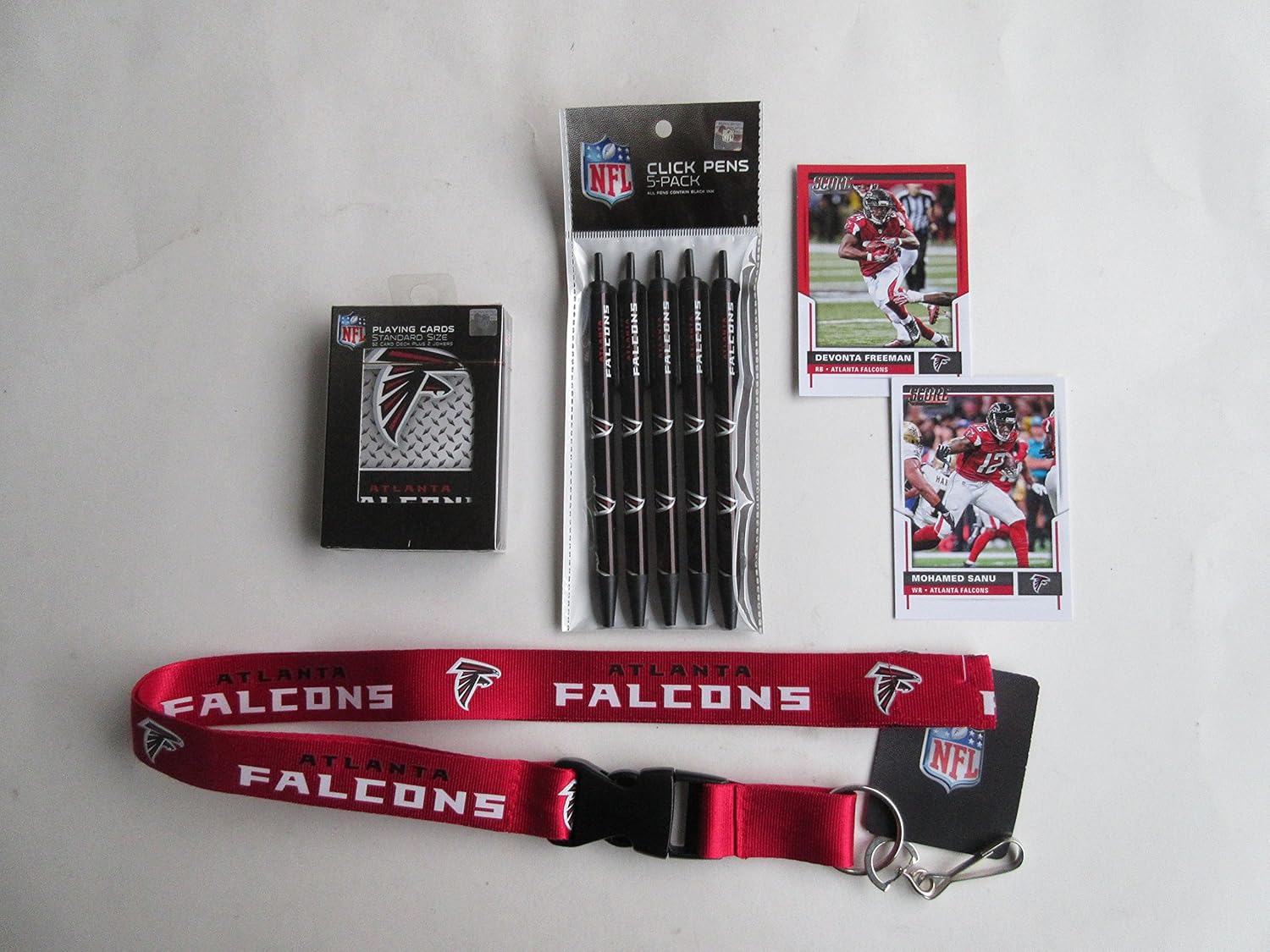Amazon.com: ATLANTA FALCONS (NEW) PLAYING CARDS - PENS - LANYARD PLUS 2 ...