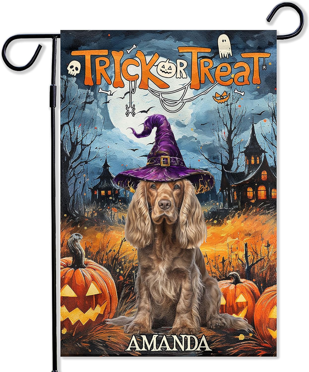 Amazon.com : Padovo Personalized English Cocker Spaniel Halloween ...