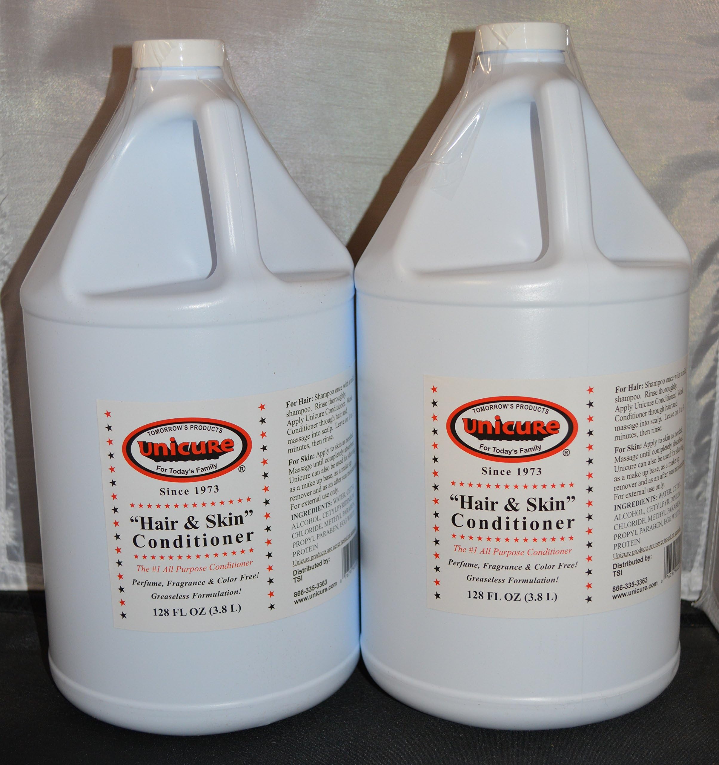 Amazon.com : Unicure Hair and Skin Conditioner Gallon Fragrance Free (2 ...