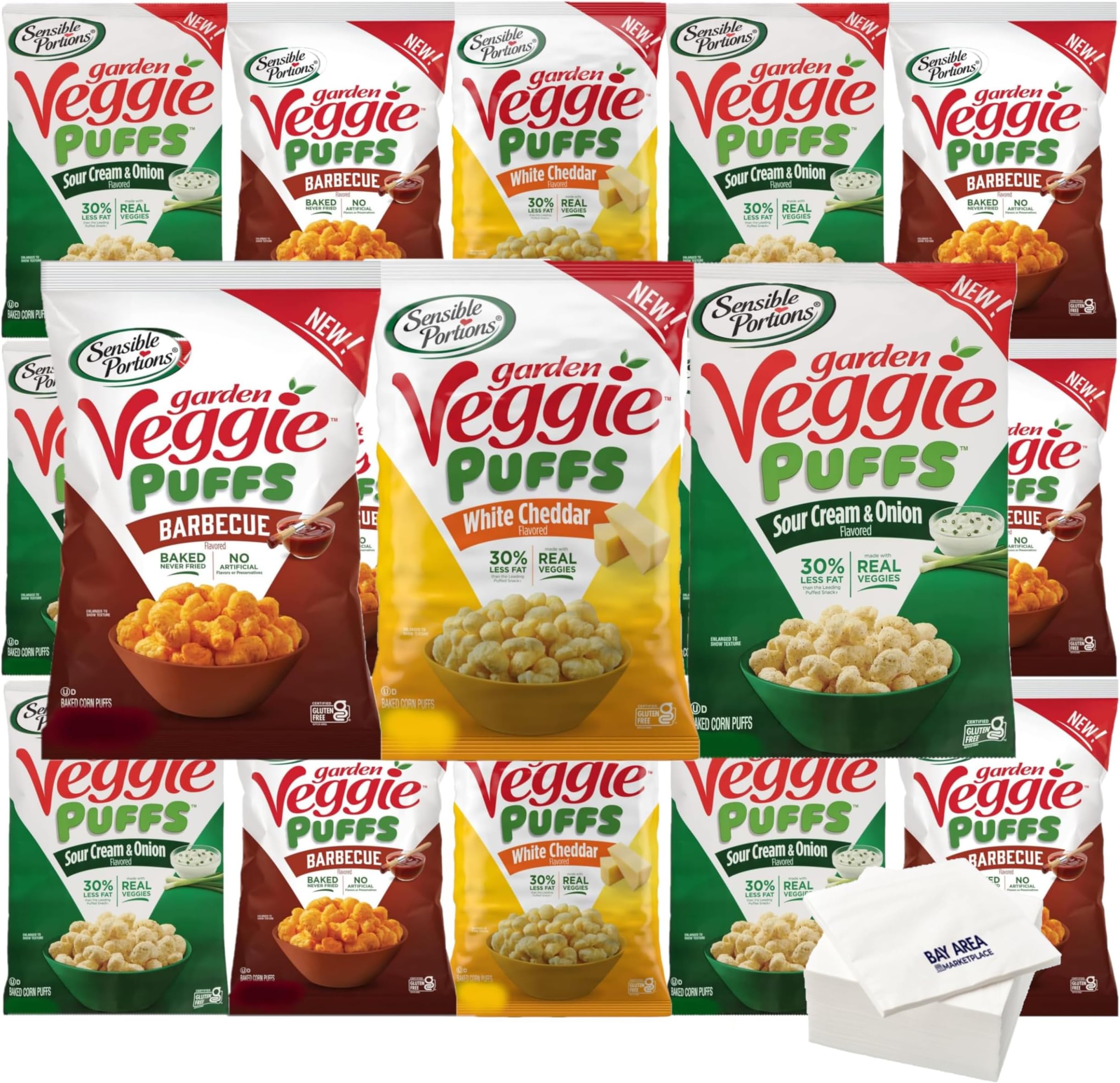 Amazon.com: Sensible Portions Garden Veggie Snack Packs, Single Serving ...